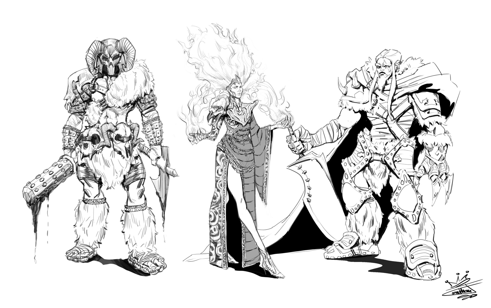 ArtStation - fantasy characters exploration