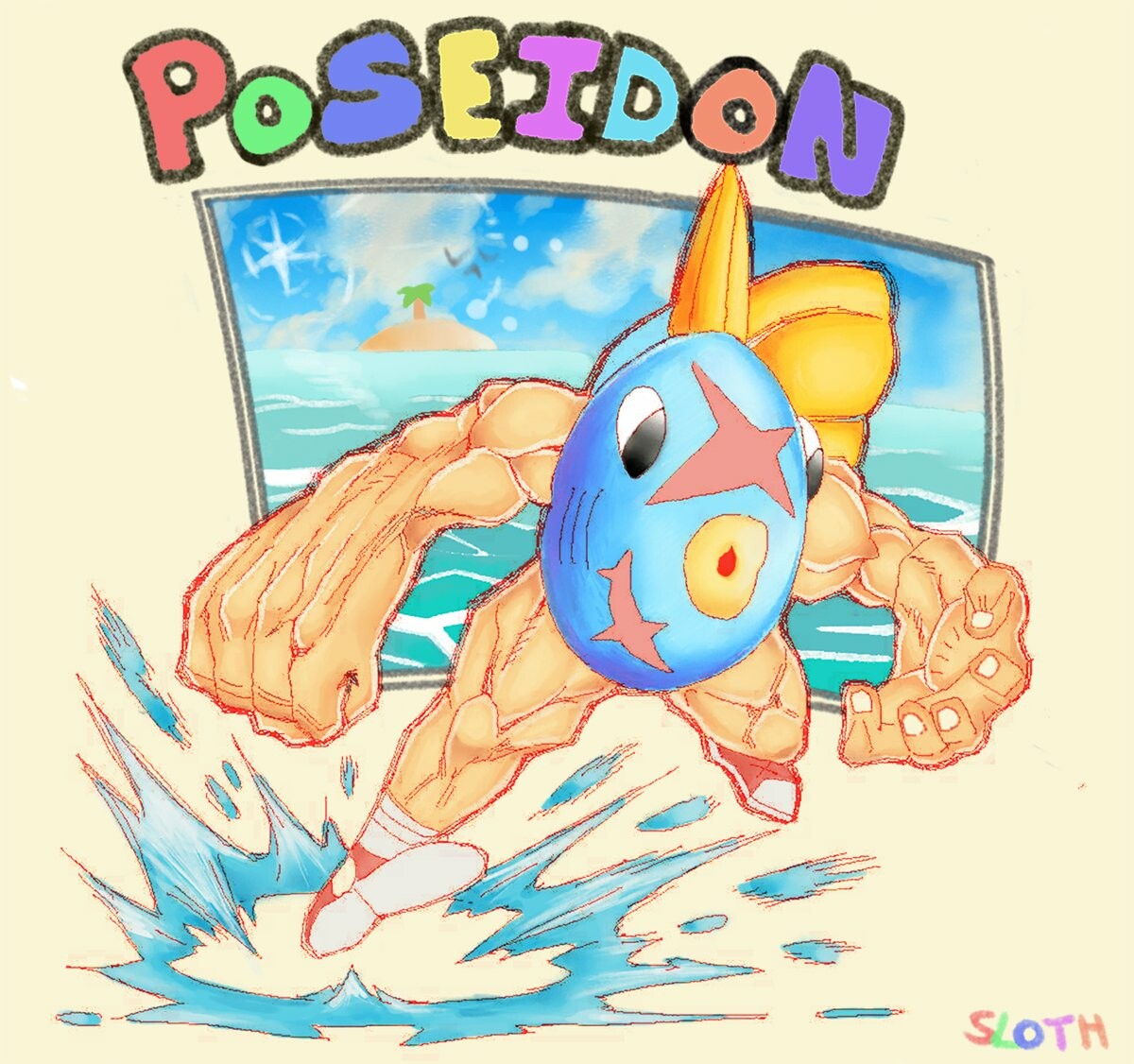 king sloth - DIGITAL WORK