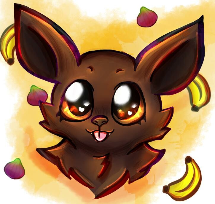 fruit bat drawing