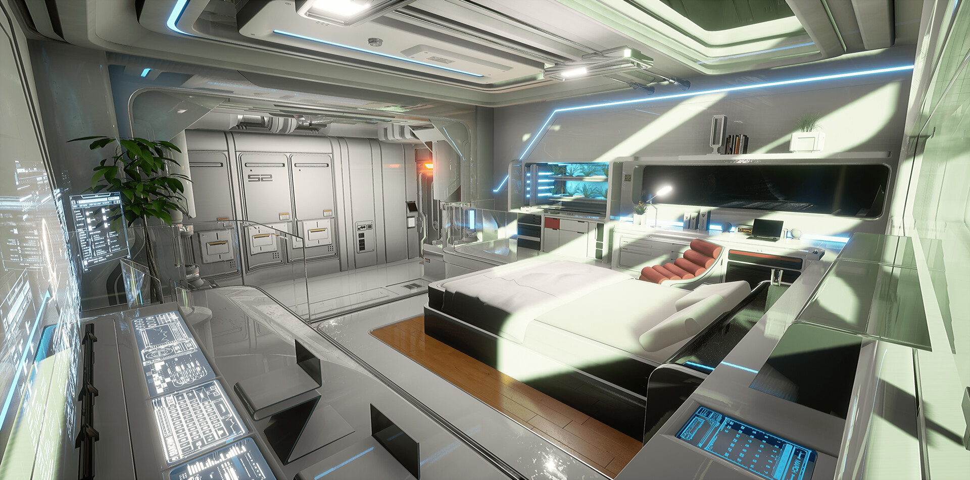 Resort Interior Space Station Concept