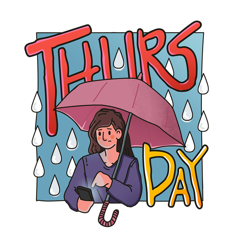 Leo Lutia - Thursday - Sticker Illustration