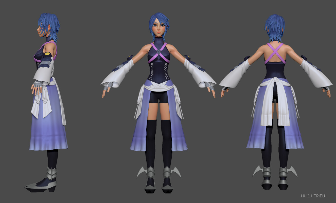 HYUU - Kingdom Hearts Aqua Fanart