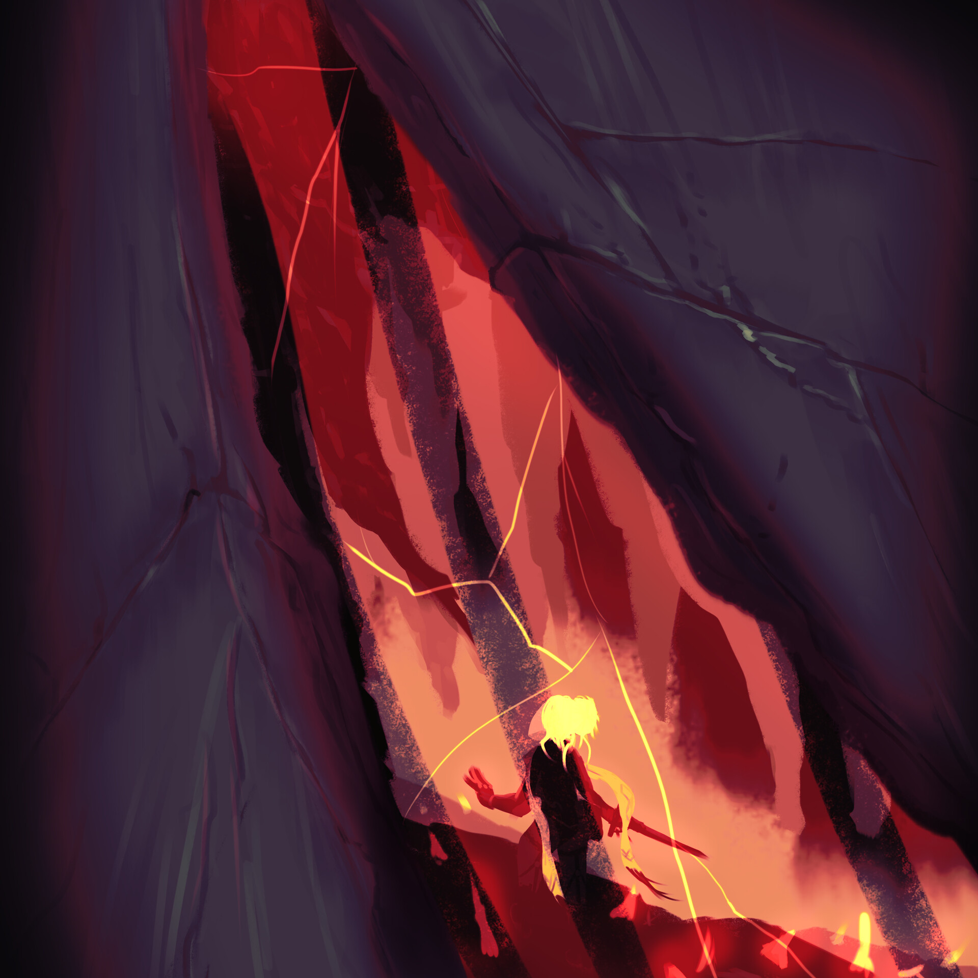 ArtStation - Vicky in glass cave