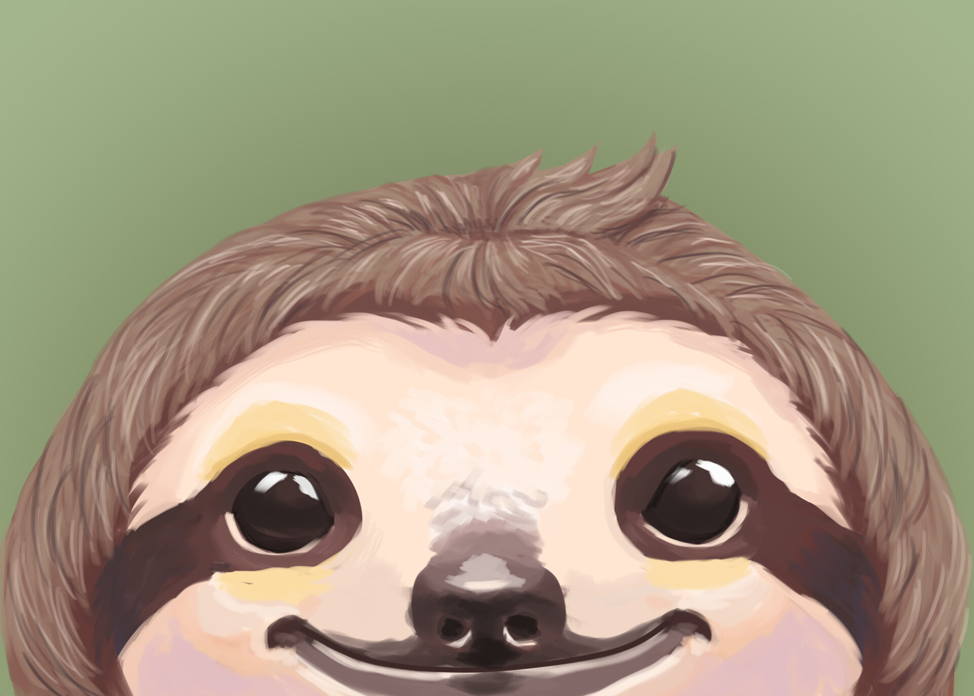 ArtStation - I hope this sloth commission makes you smile