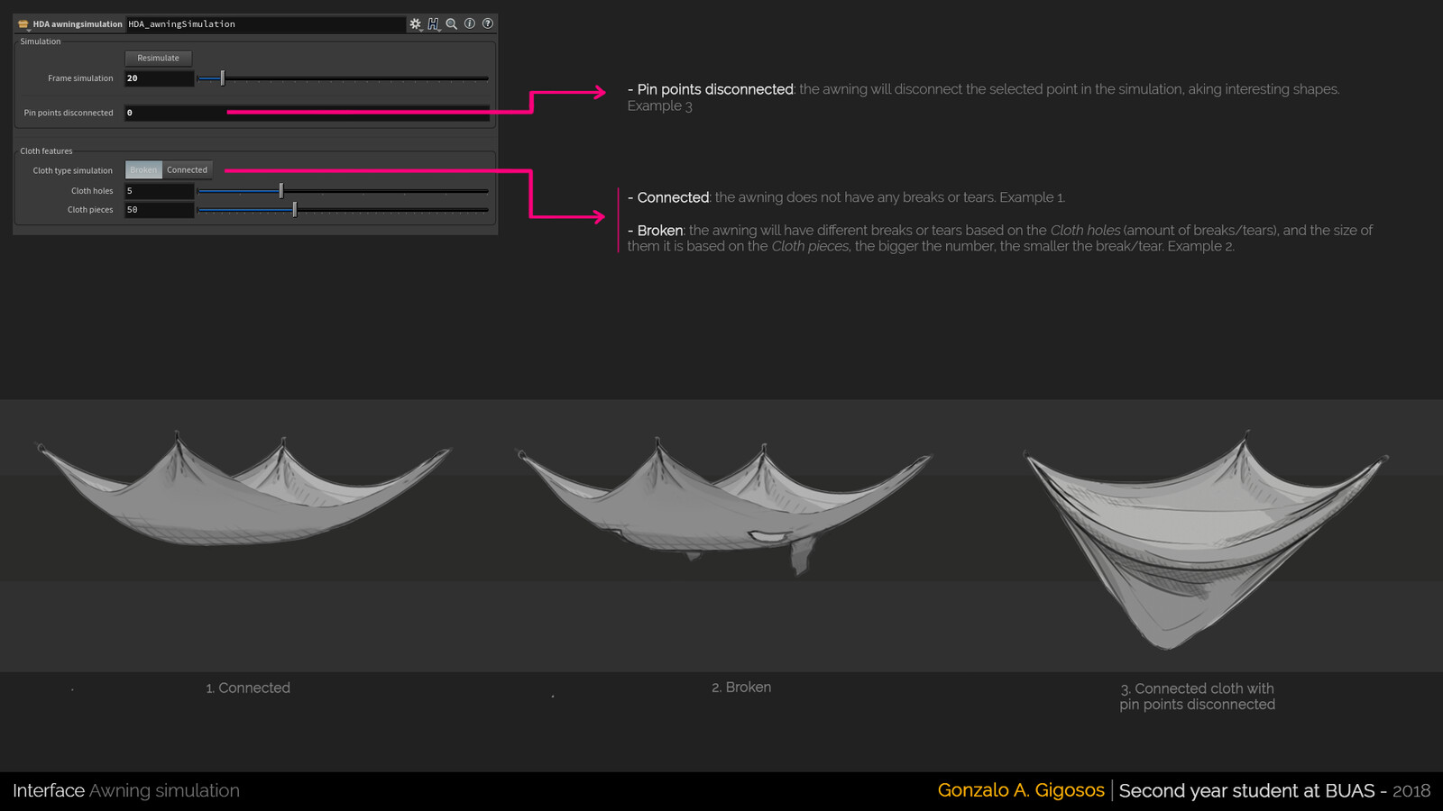 Gonzalo Gigosos - [Houdini] - Cloth simulation