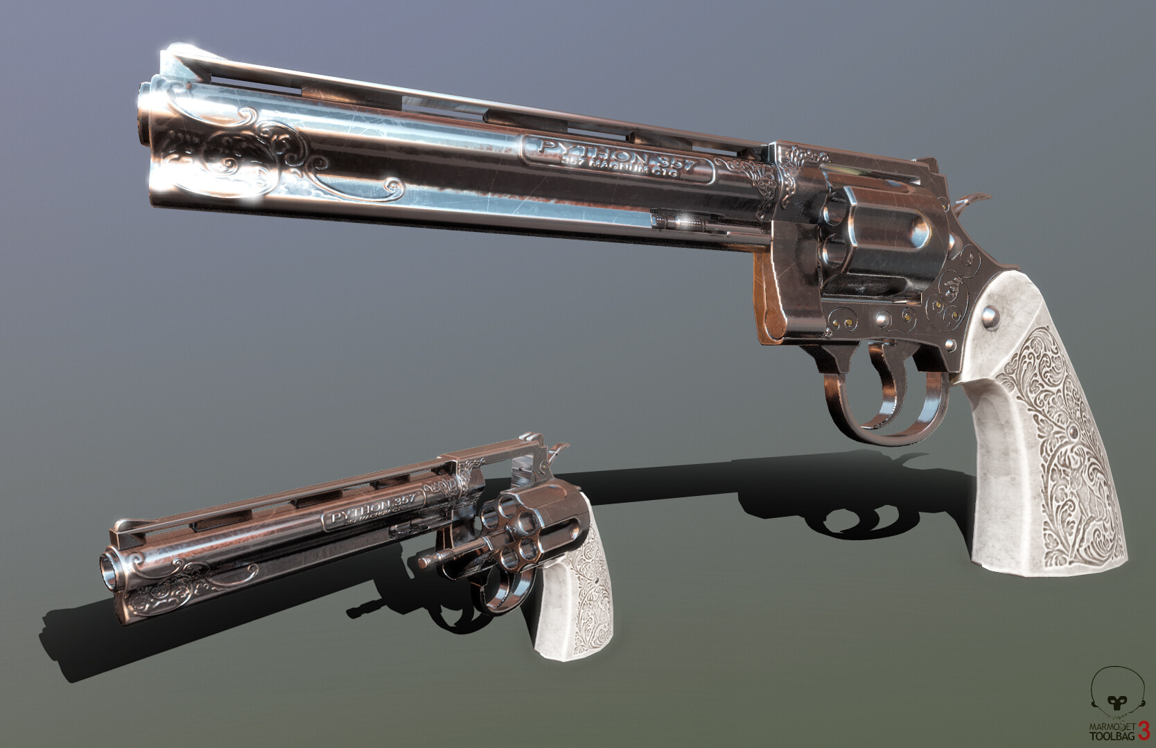 ArtStation - low polygon pistol