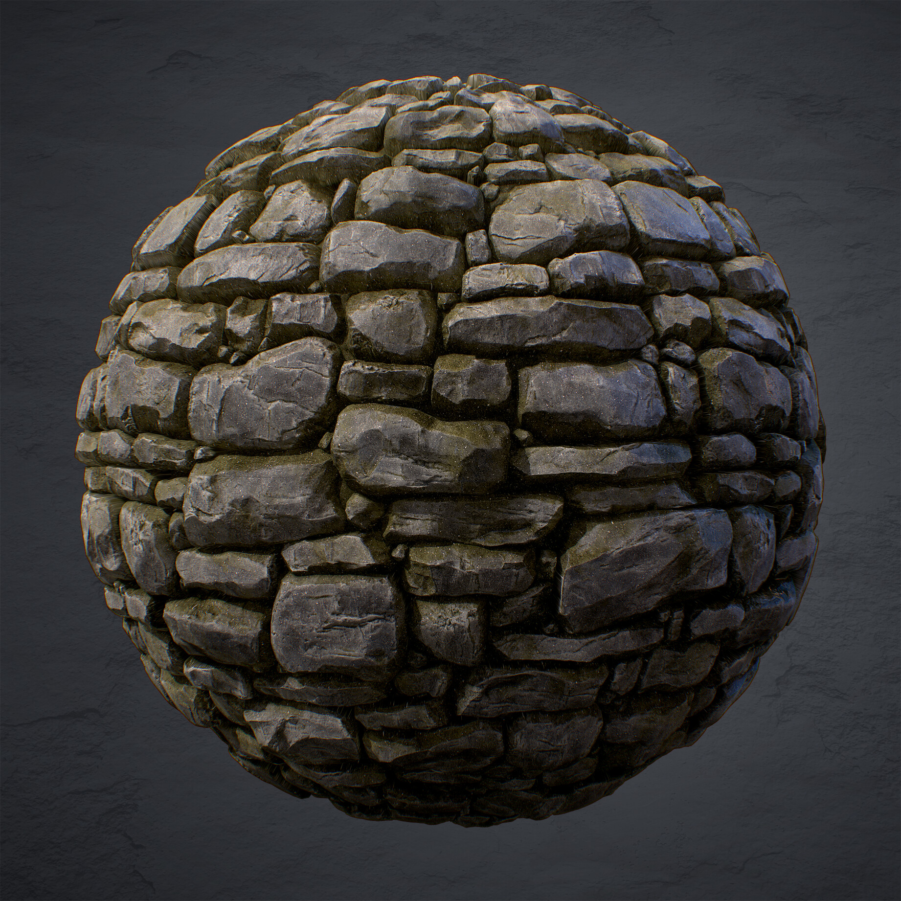 ArtStation - Stone Wall - Zbrush + Substance Designer