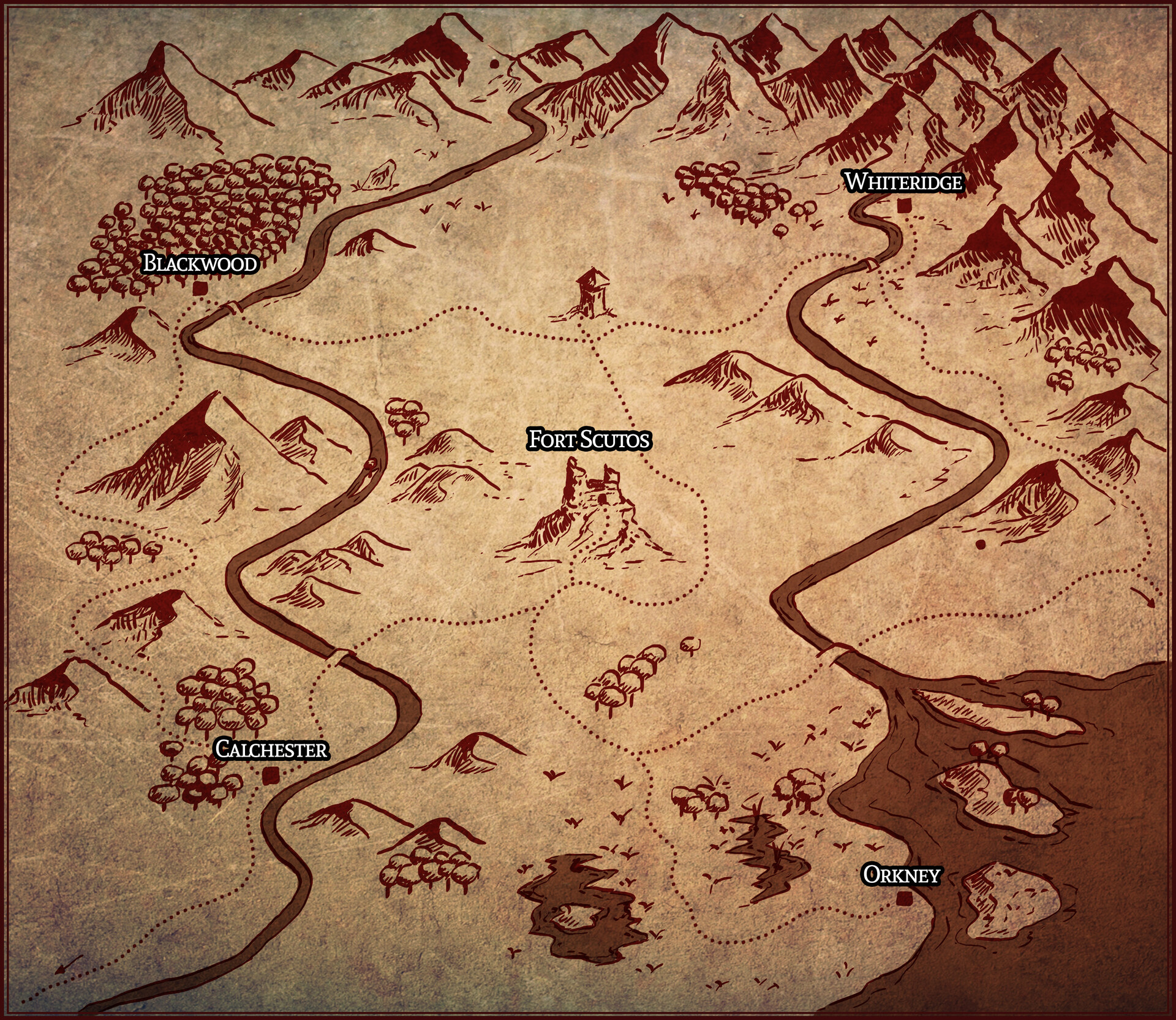 ArtStation - Fantasy Map