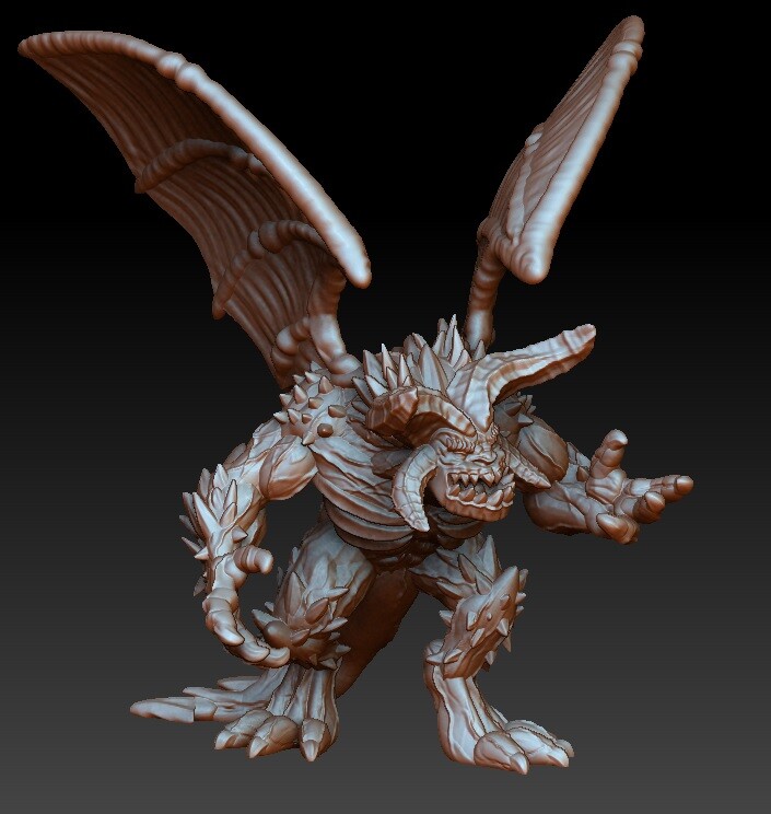 ArtStation - Demon 3d tabletop miniature
