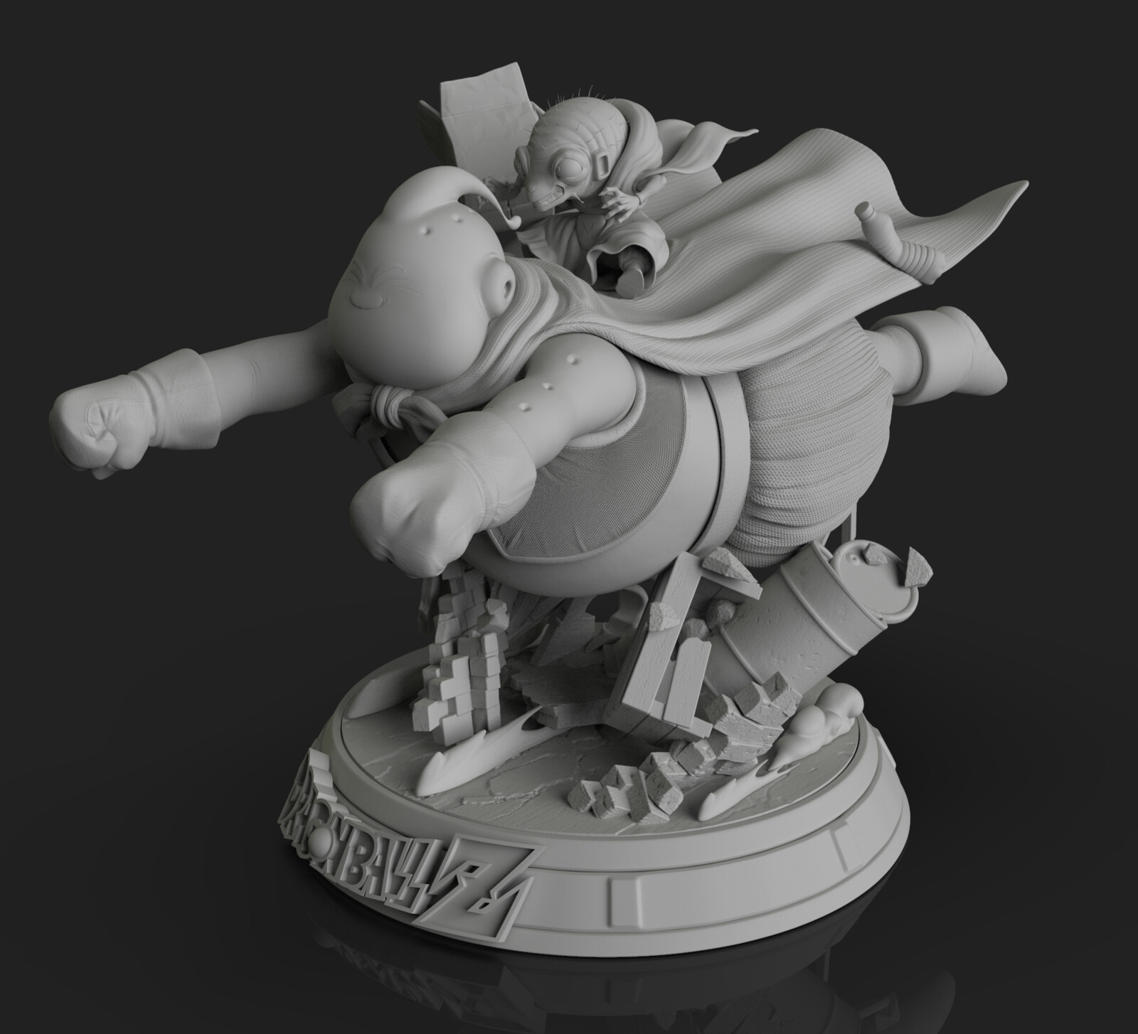 3Dsero - Majin Boo & Babidi (Fan Art)