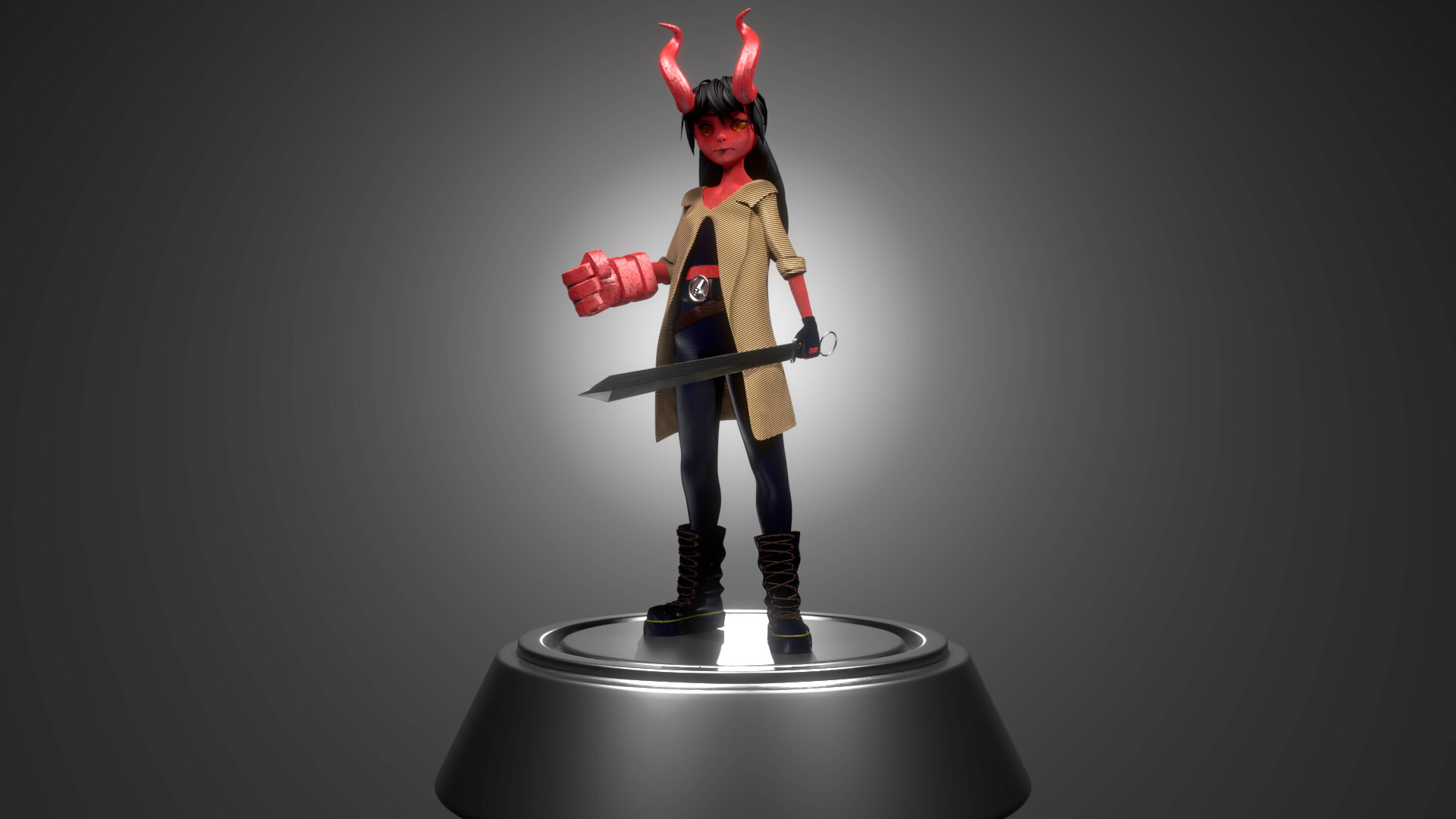 ArtStation - hell girl