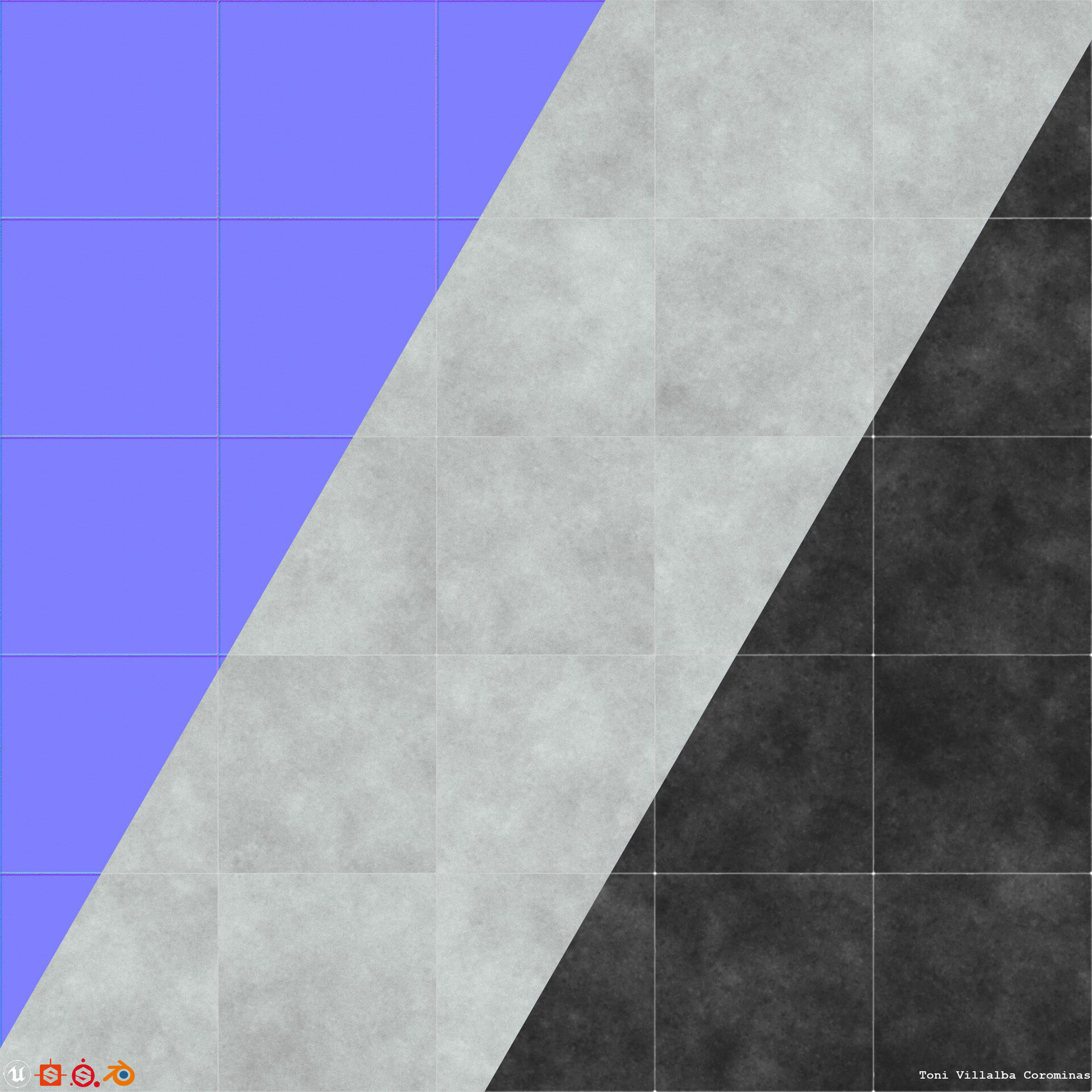 Toni Villalba Corominas - Realistic tiles created in Substance Designer ...