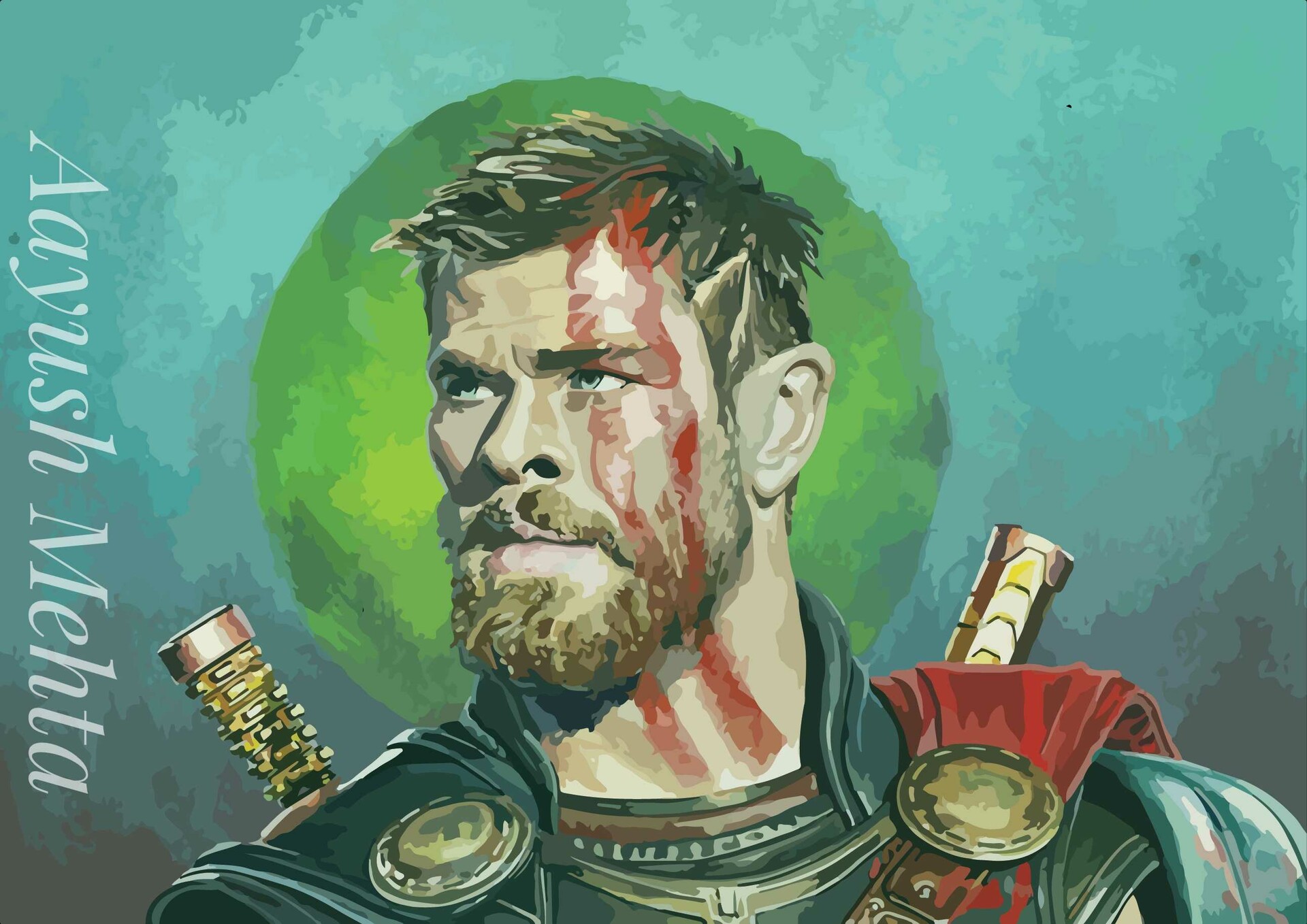ArtStation - Thor vector art