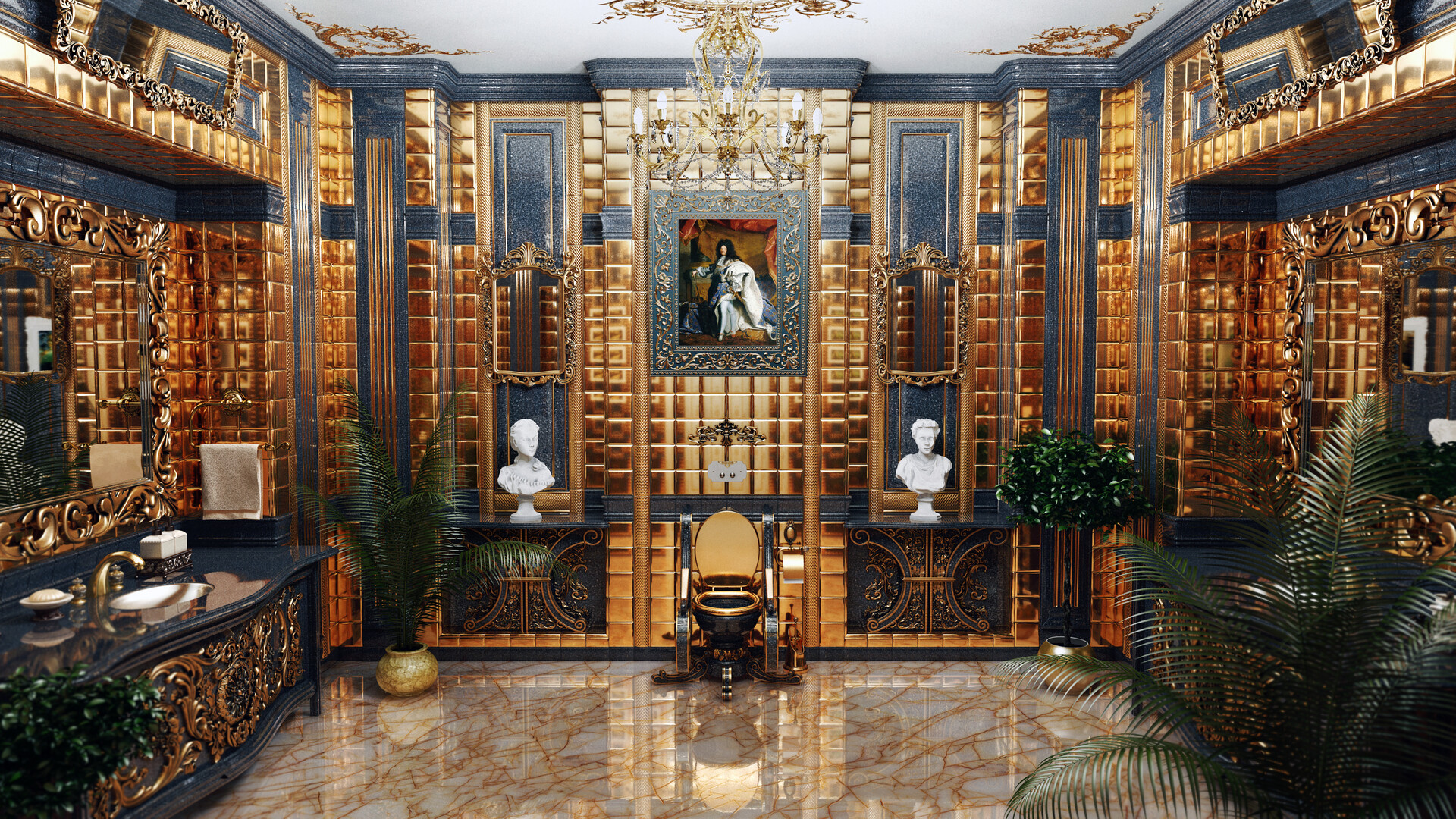 ArtStation - Toilet Louis XIV