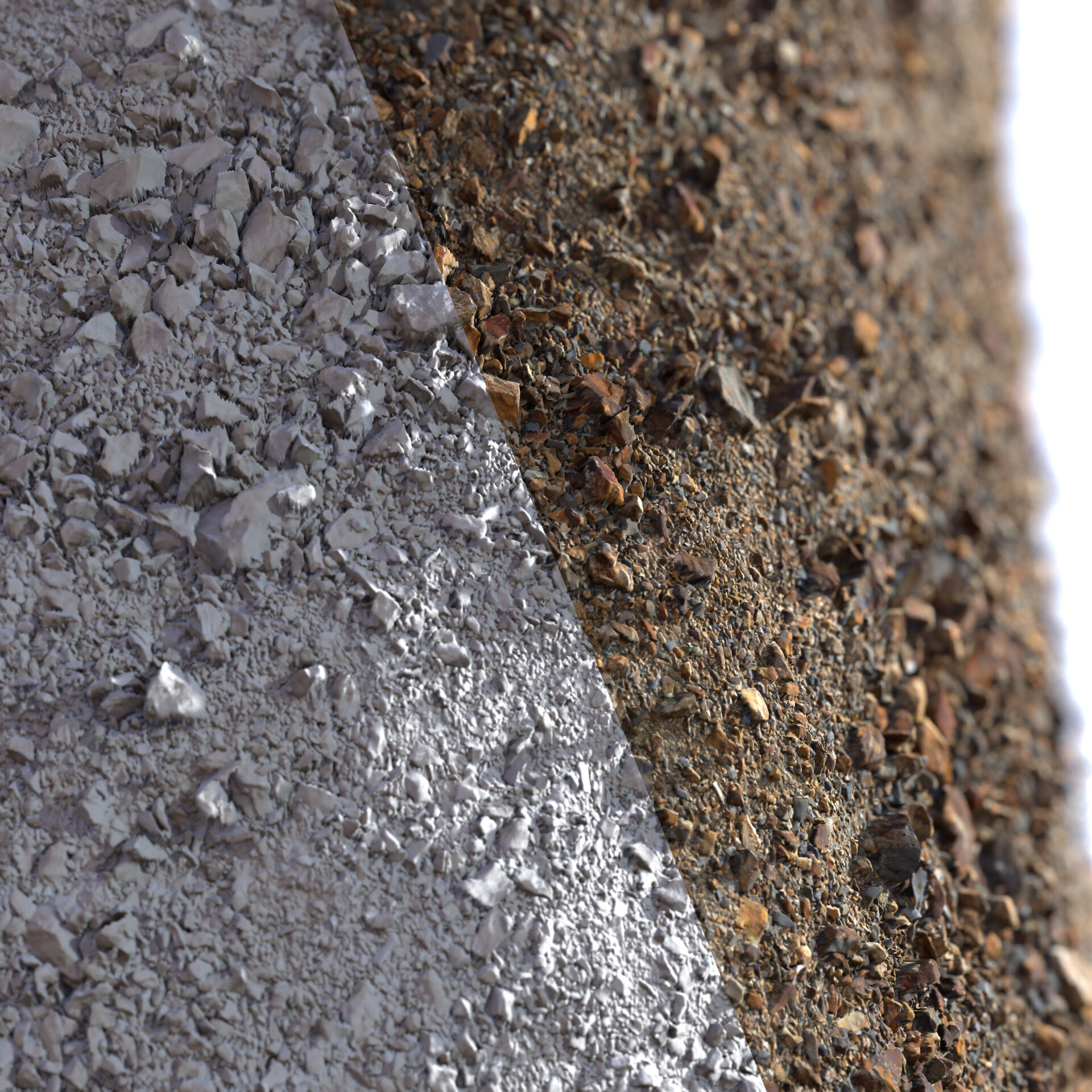 Erik Christensen - Scanned Clay rock scree texture