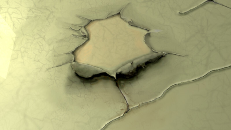 ArtStation - Hand drawn Illustration of peeling paint.