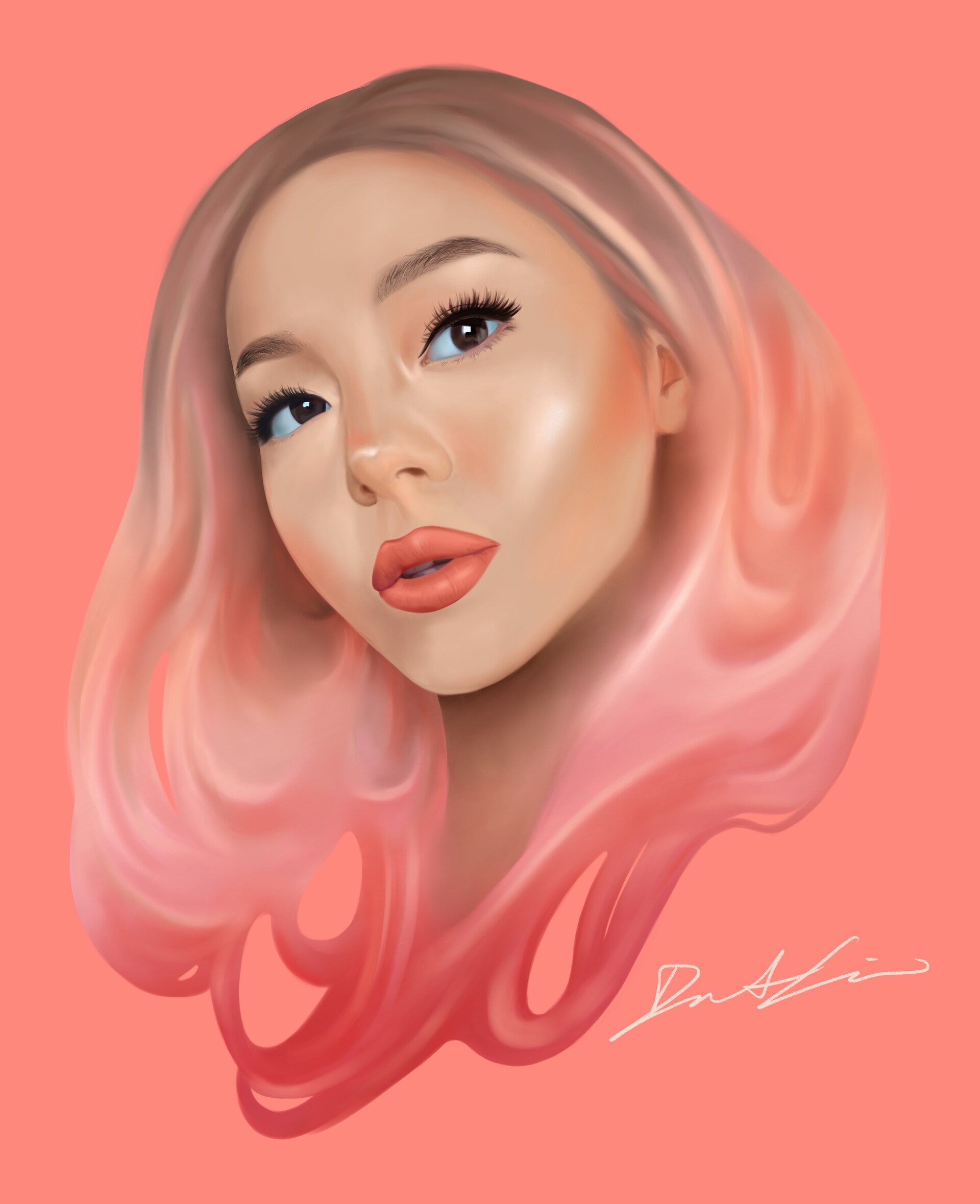 ArtStation - Gradient hair women study