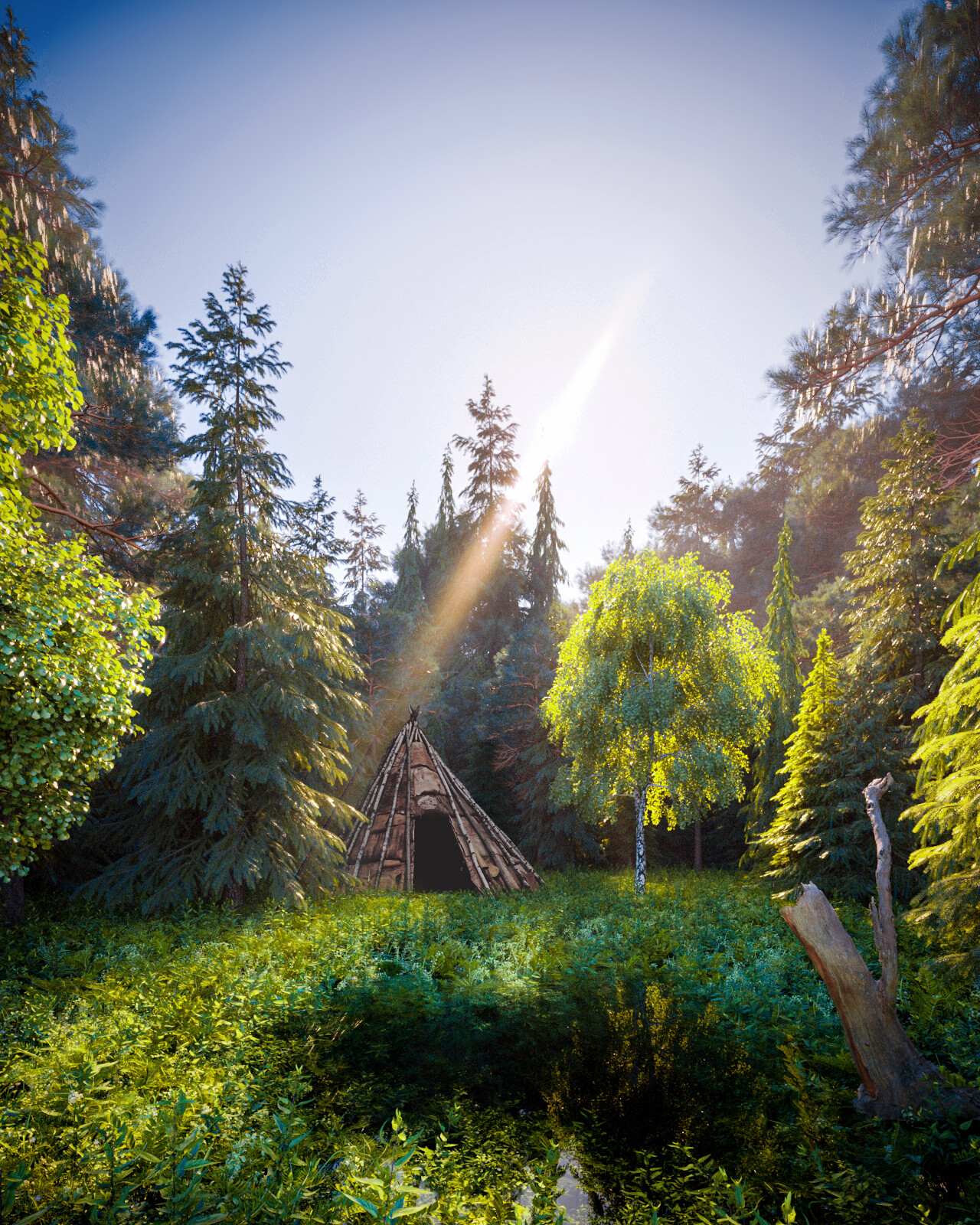 ArtStation - forest scene