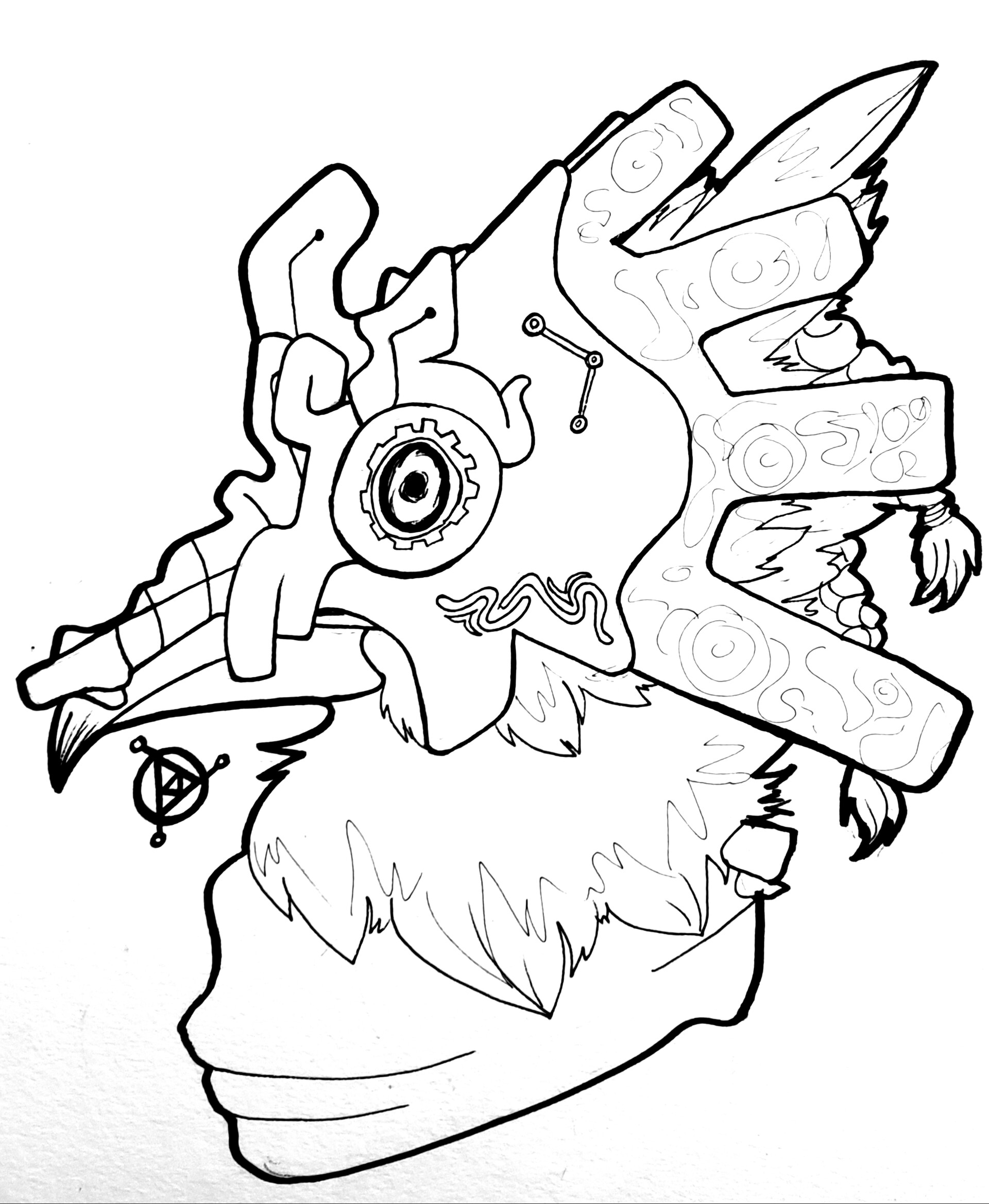 divine beast coloring pages