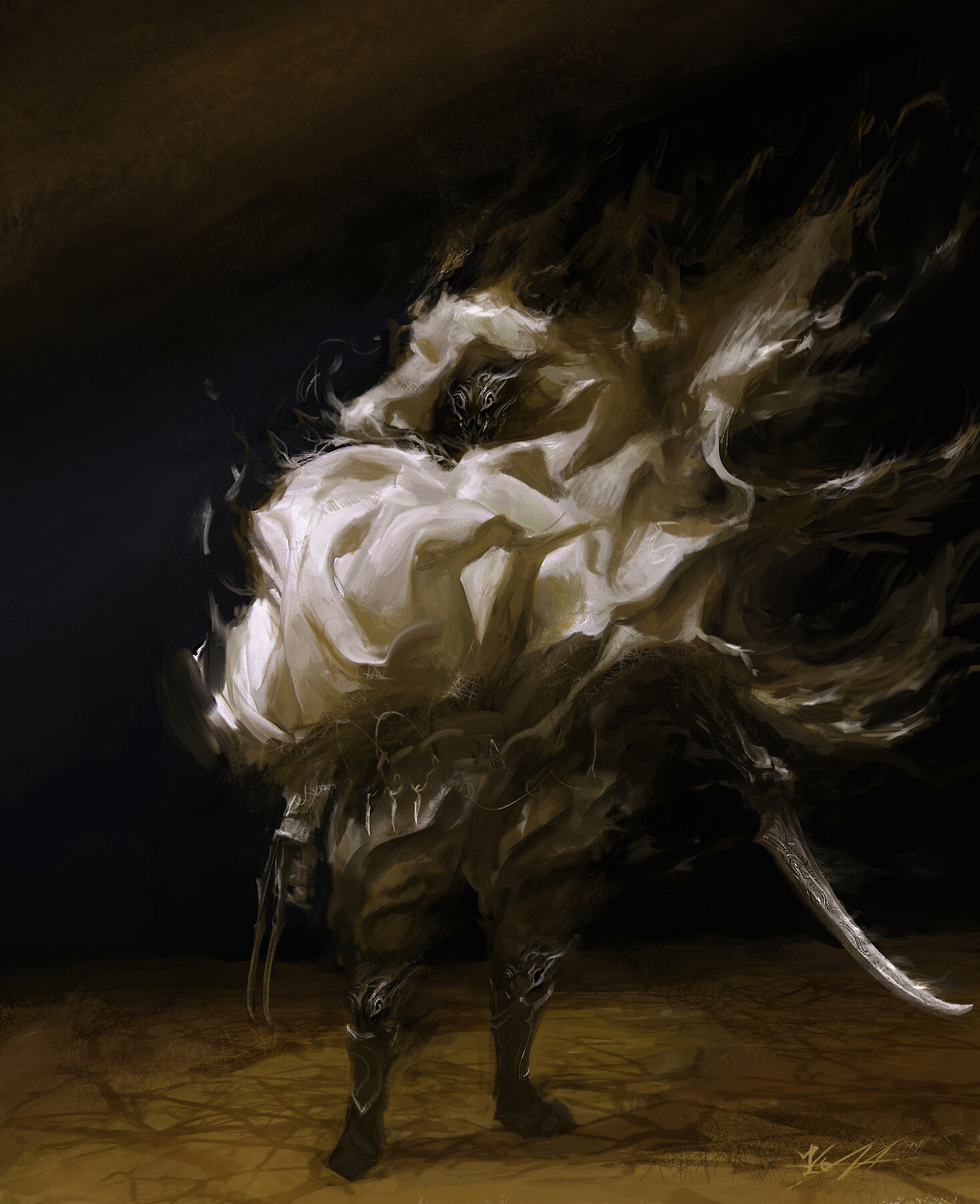 ArtStation - Sand storm spectre