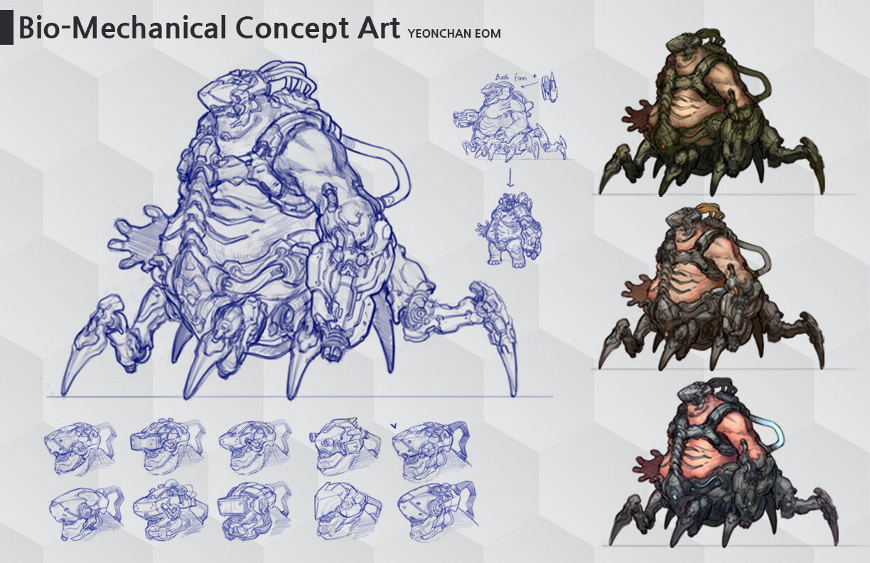 ArtStation - VR&BIO creature concpet sheet