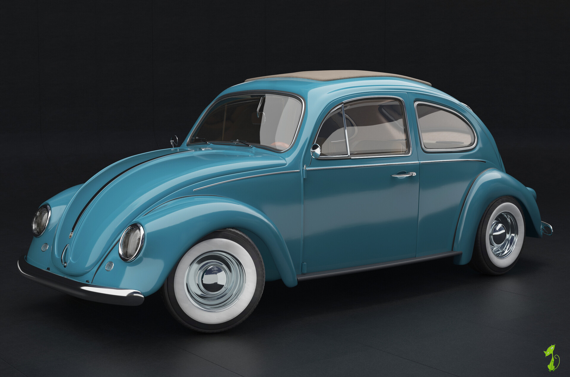 ArtStation - 1950's Volkswagen Beetle