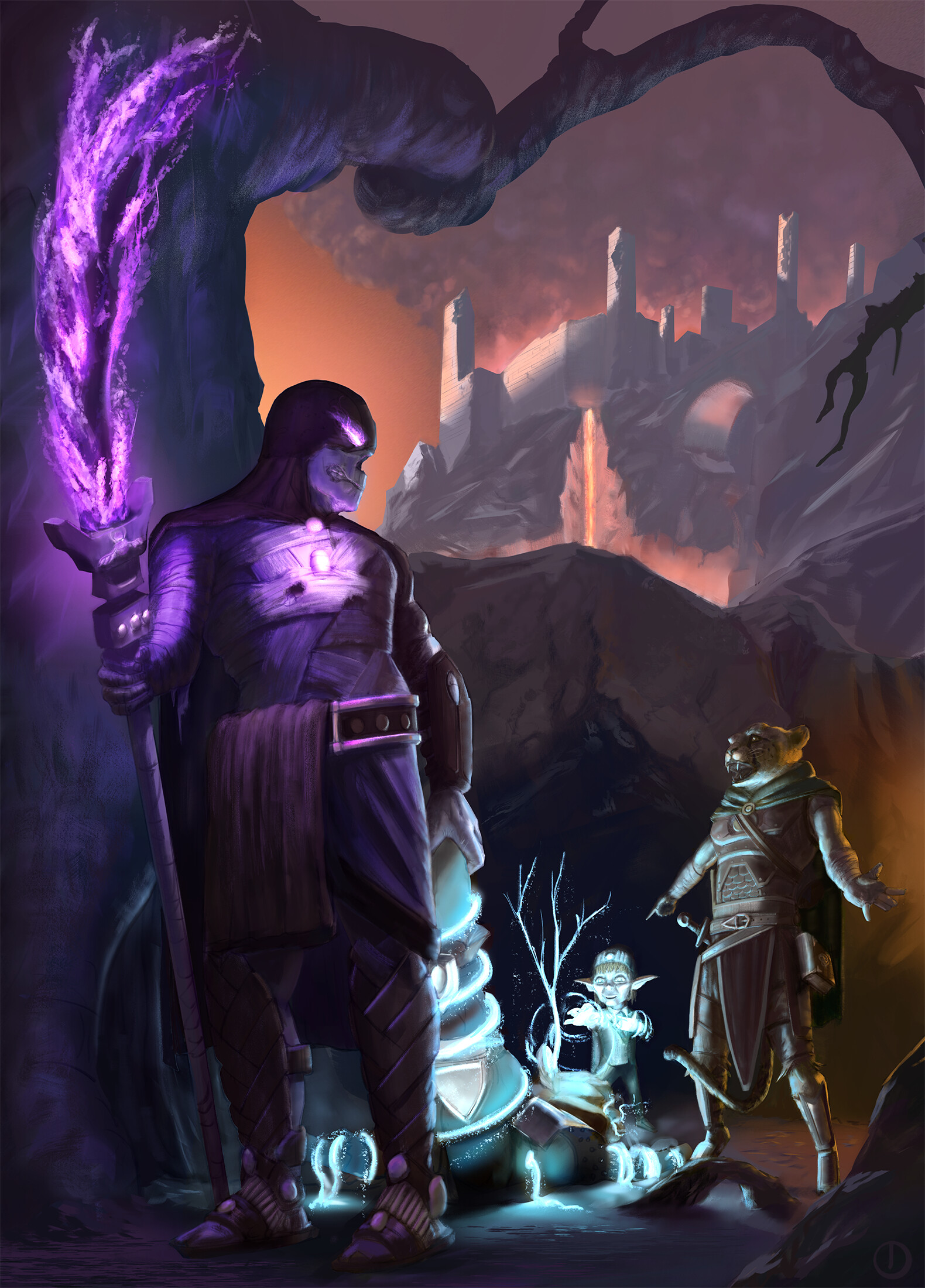 D&D Art Commission. Thee Escape... Interrupted. : r/DnDart