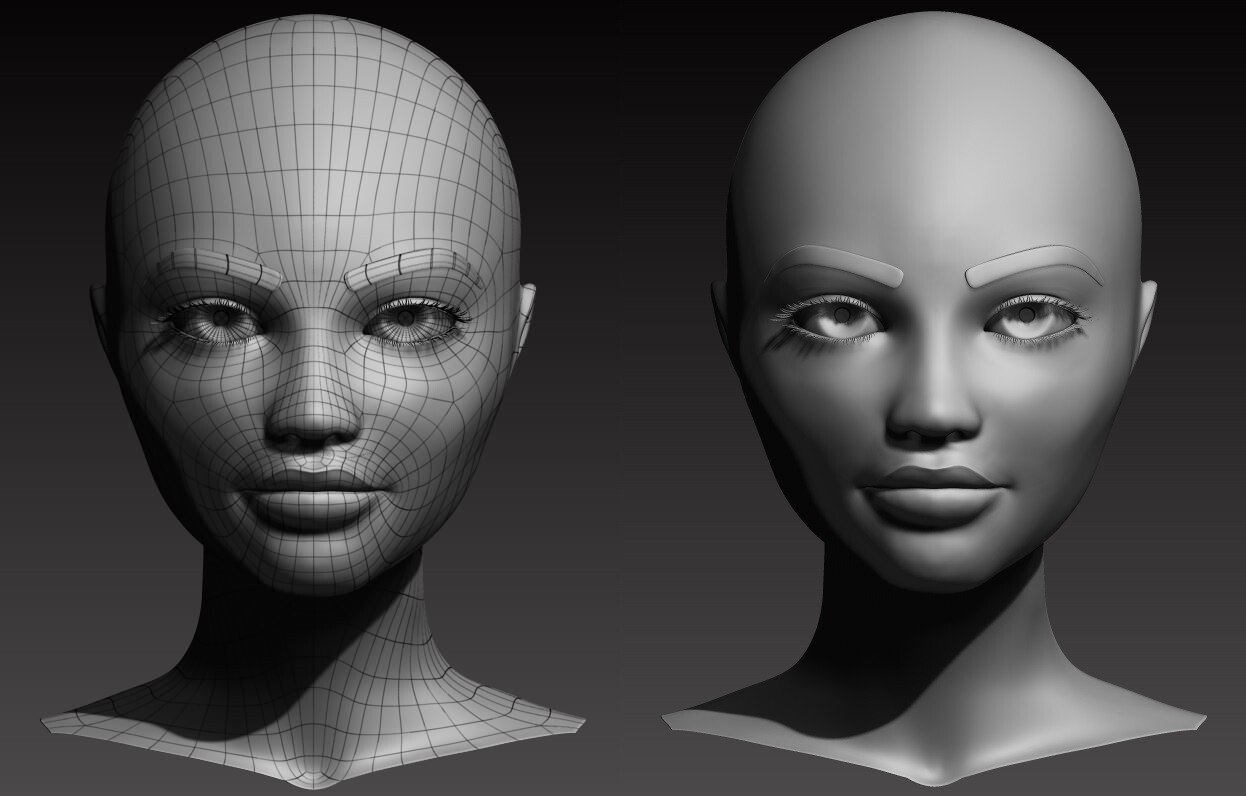 Anakit - Female Face Topology