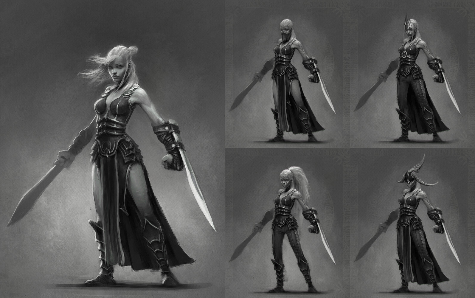 Artur Salzberg - Bladebound - character concept art dump