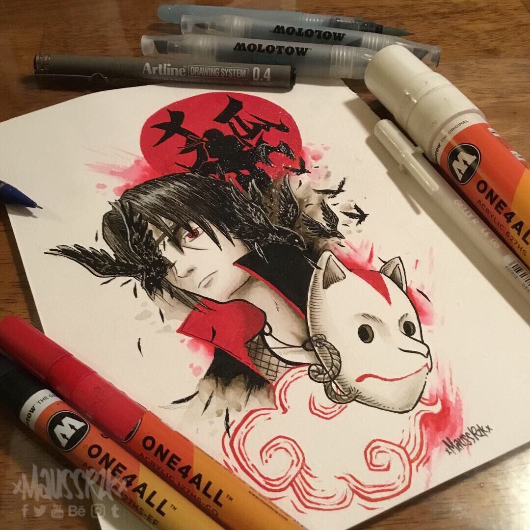 ArtStation - Itachi tattoo design