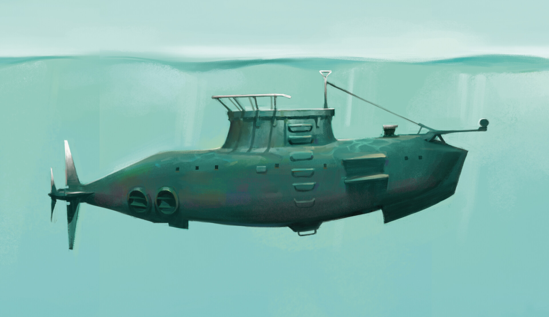 ArtStation - Submarine concept art