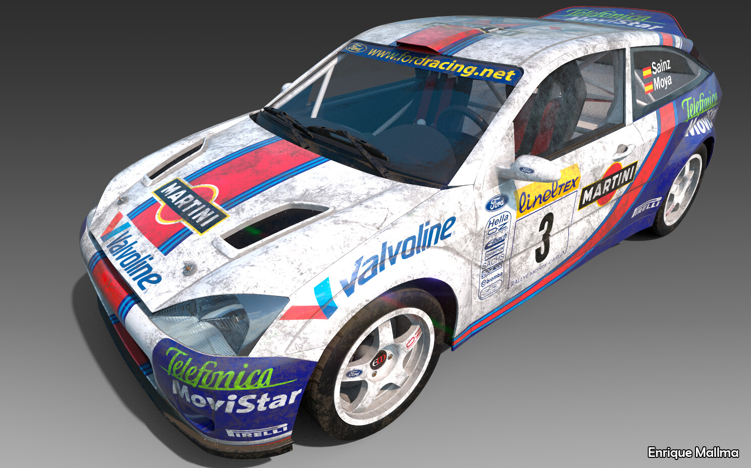 ArtStation - Ford Focus wrc rally 2000