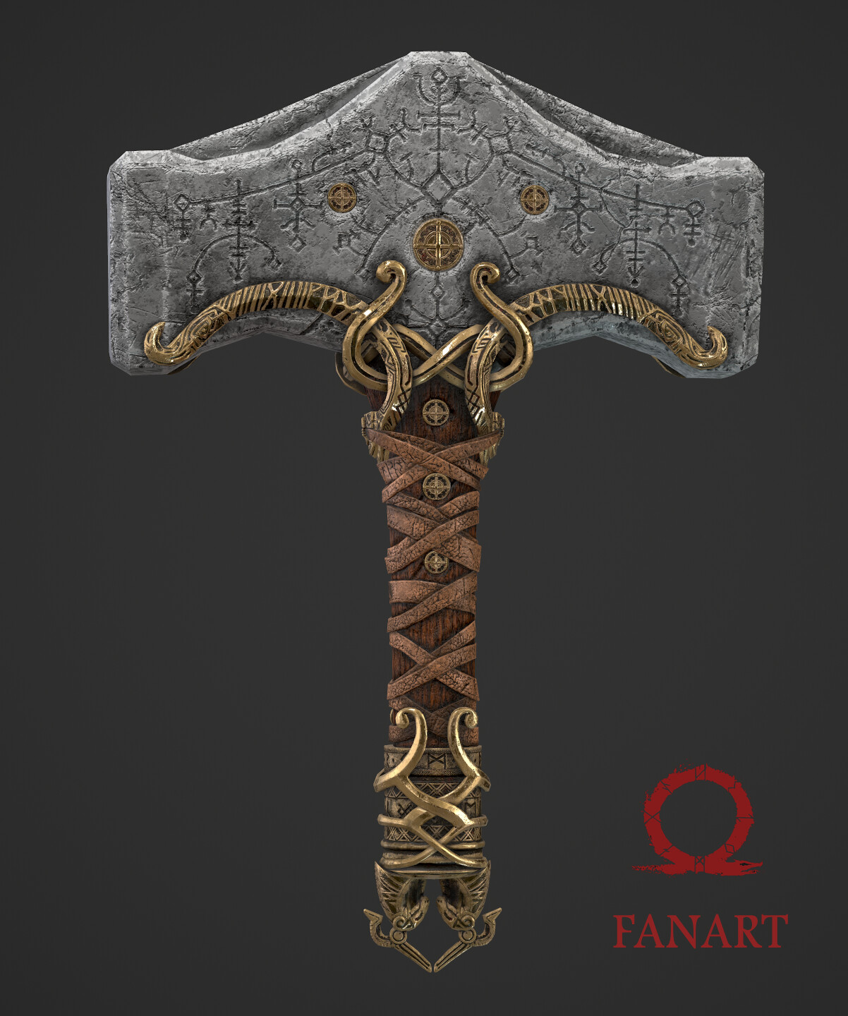 ArtStation - Thor's Hammer Fanart