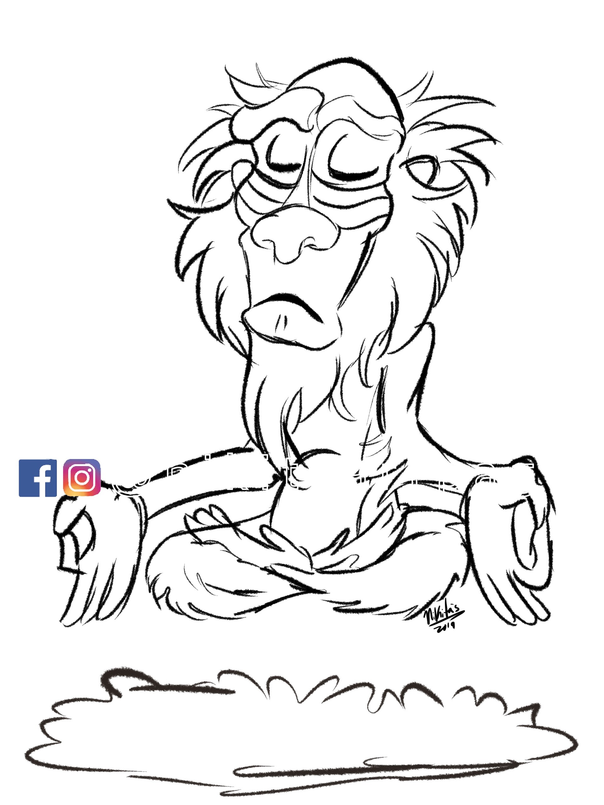 rafiki coloring sheet