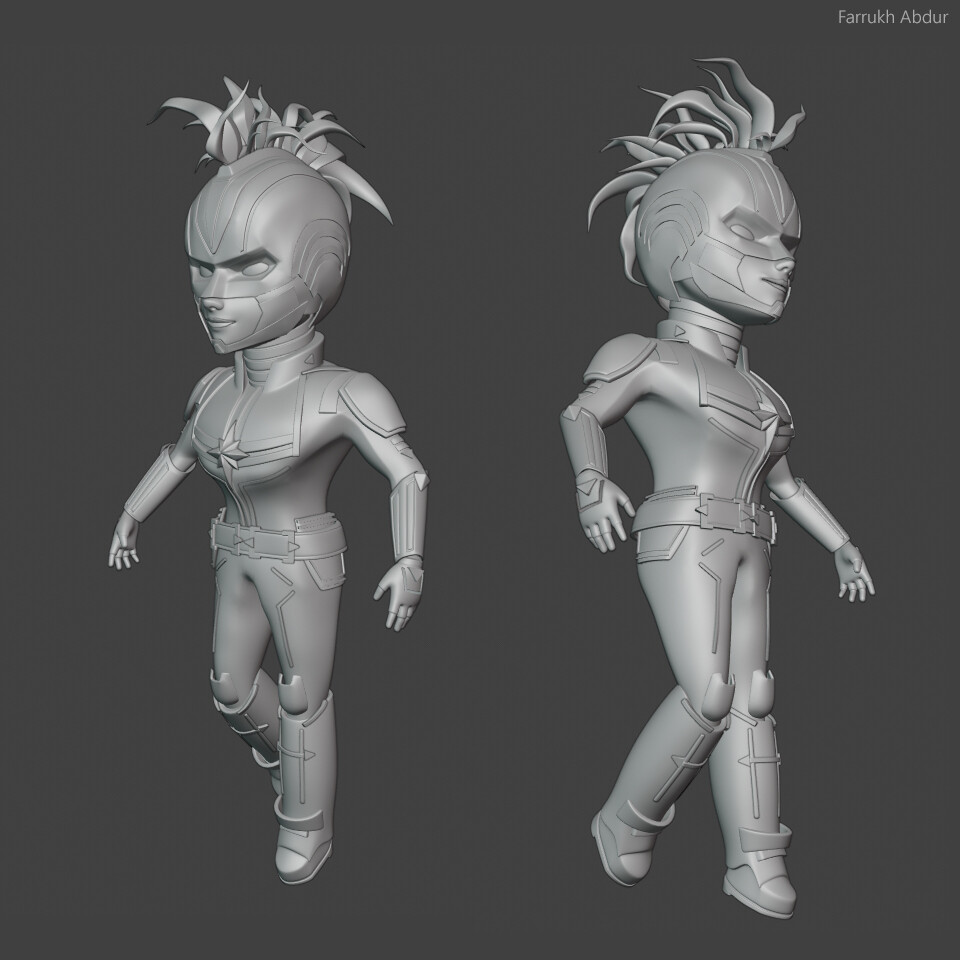 Farrukh Abdur - 3d Artist - Captain Marvel Stylized
