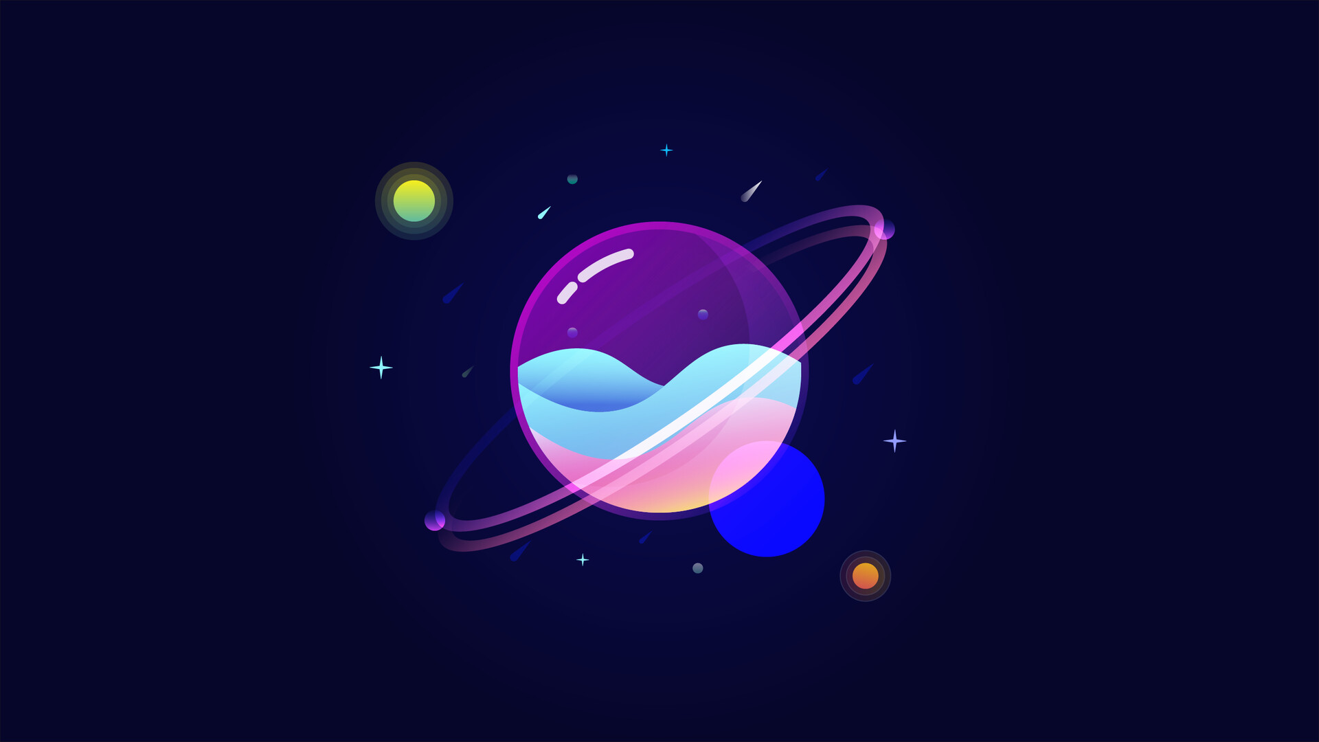 ArtStation - Glass Planet Vector