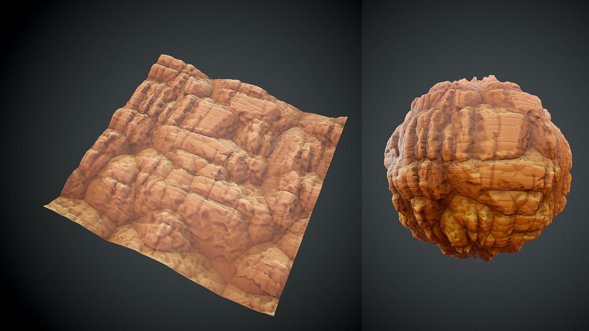 3dExtrude Tutorials - Stylized Rock Wall - Substance Designer