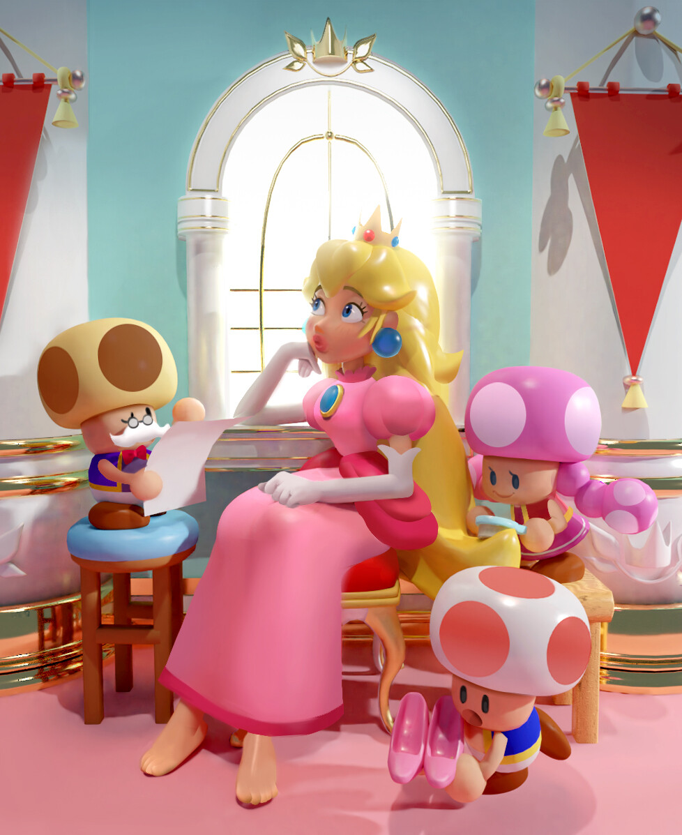 Mario And Princess Peach Doing It In The Bed