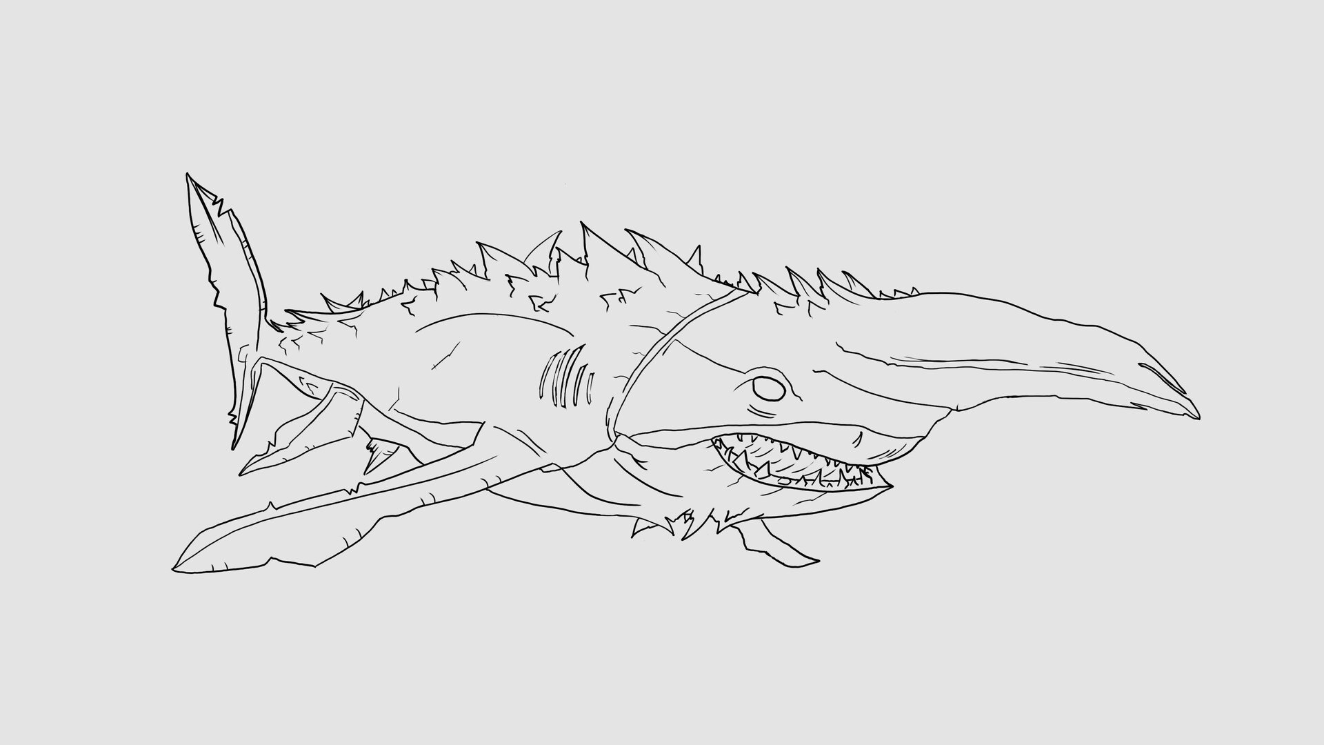 hungry shark evolution coloring pages to print