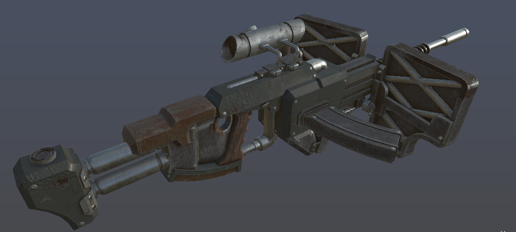 Alex Sanches - Heavy Dieselpunk Assault Rifle