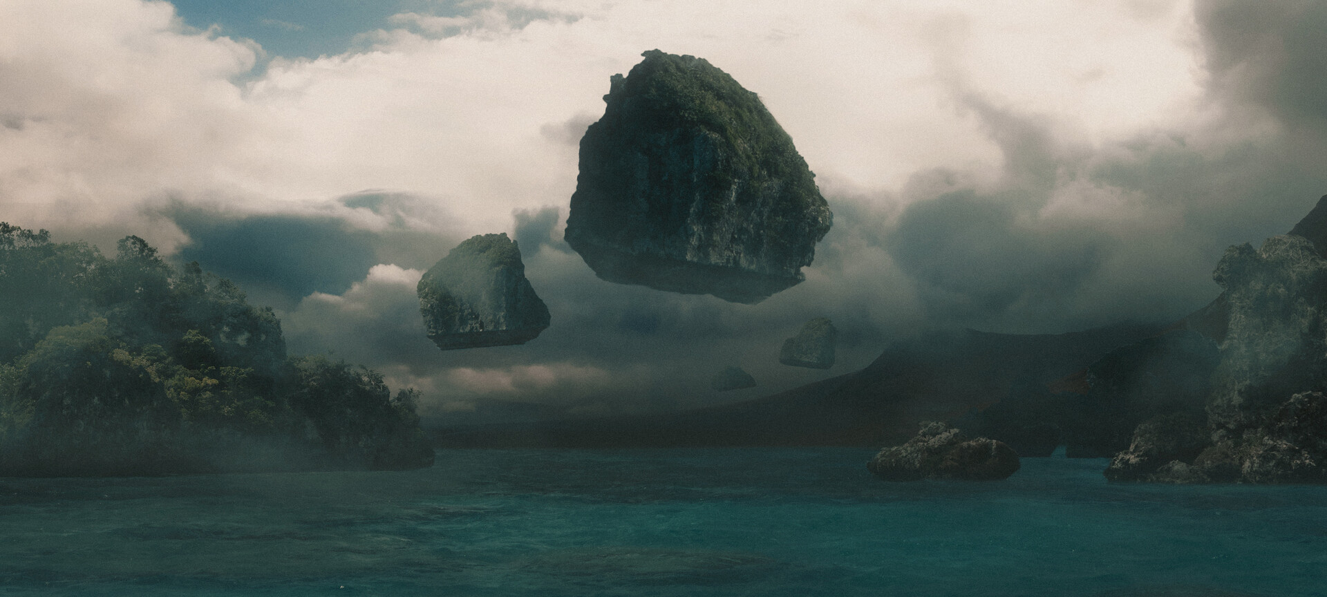 ArtStation - Big Floating Rocks