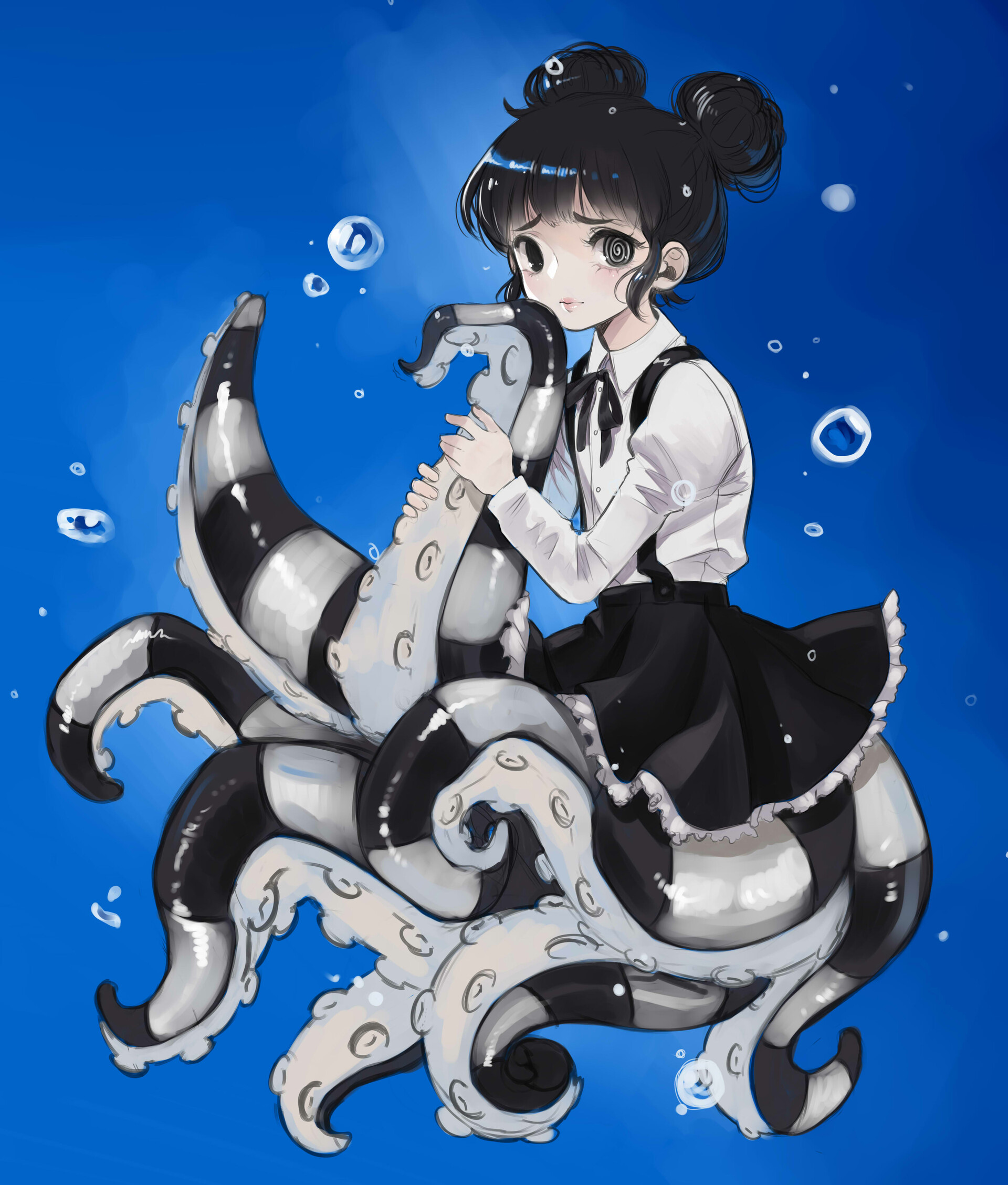 Anime Octopus Girl