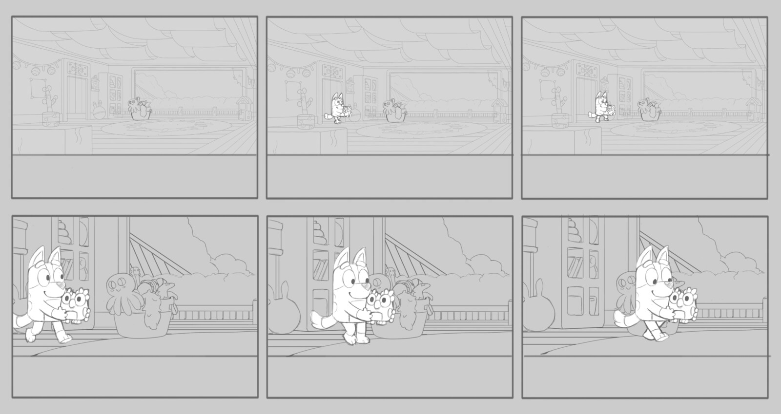 Charlotte Giles - Storyboard test - Bluey
