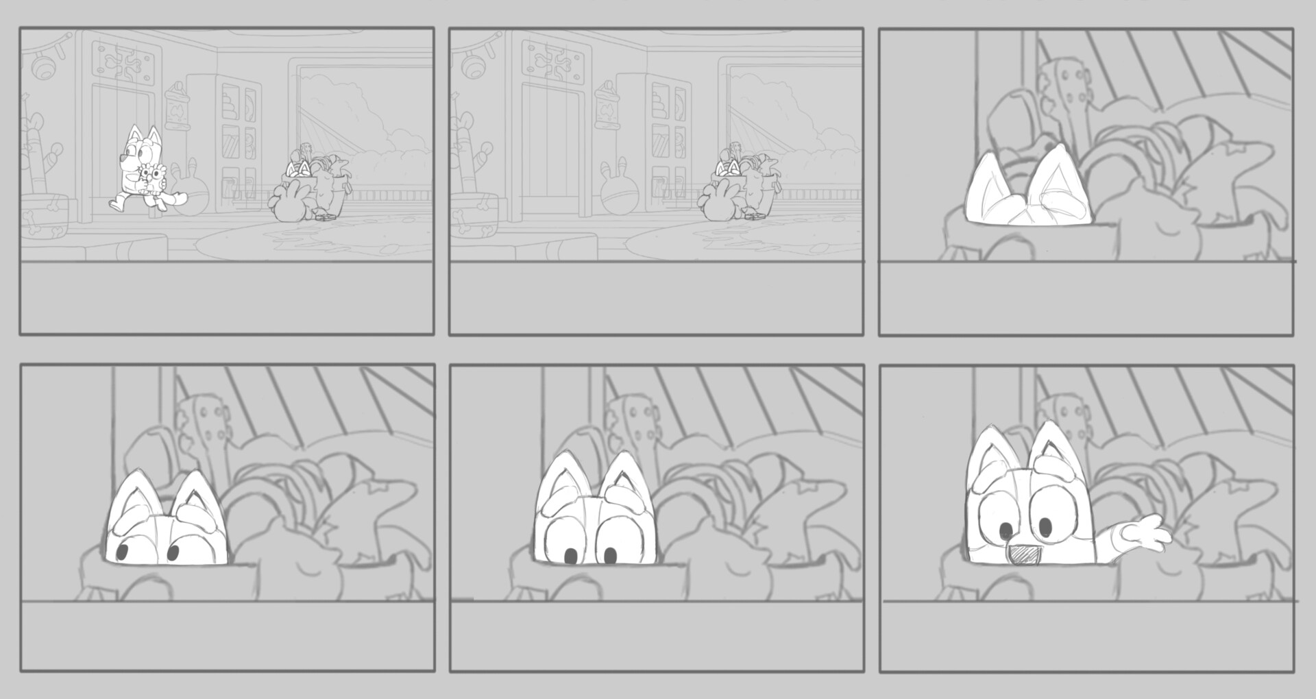 Charlotte Giles - Storyboard test - Bluey