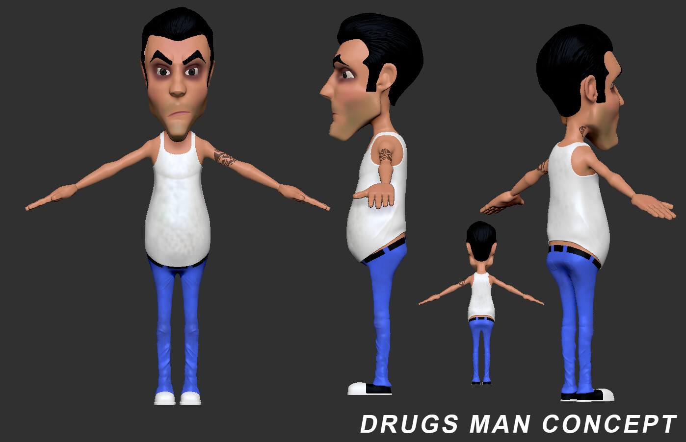 ArtStation - Drugs Man Concept Character