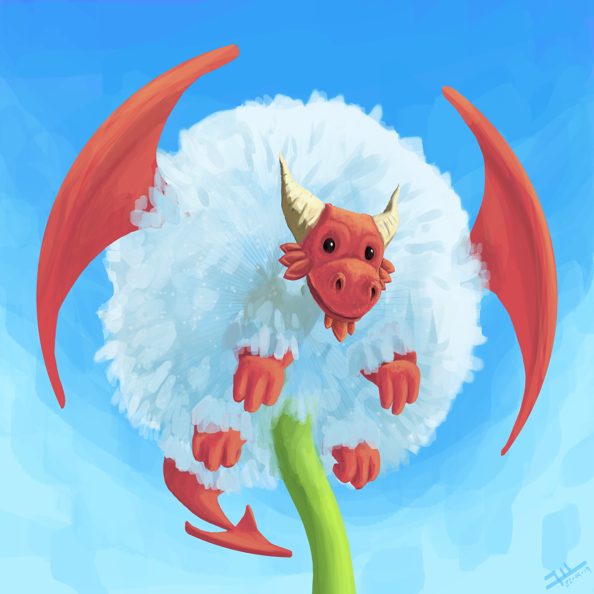 ArtStation - Creature - Puffdragon