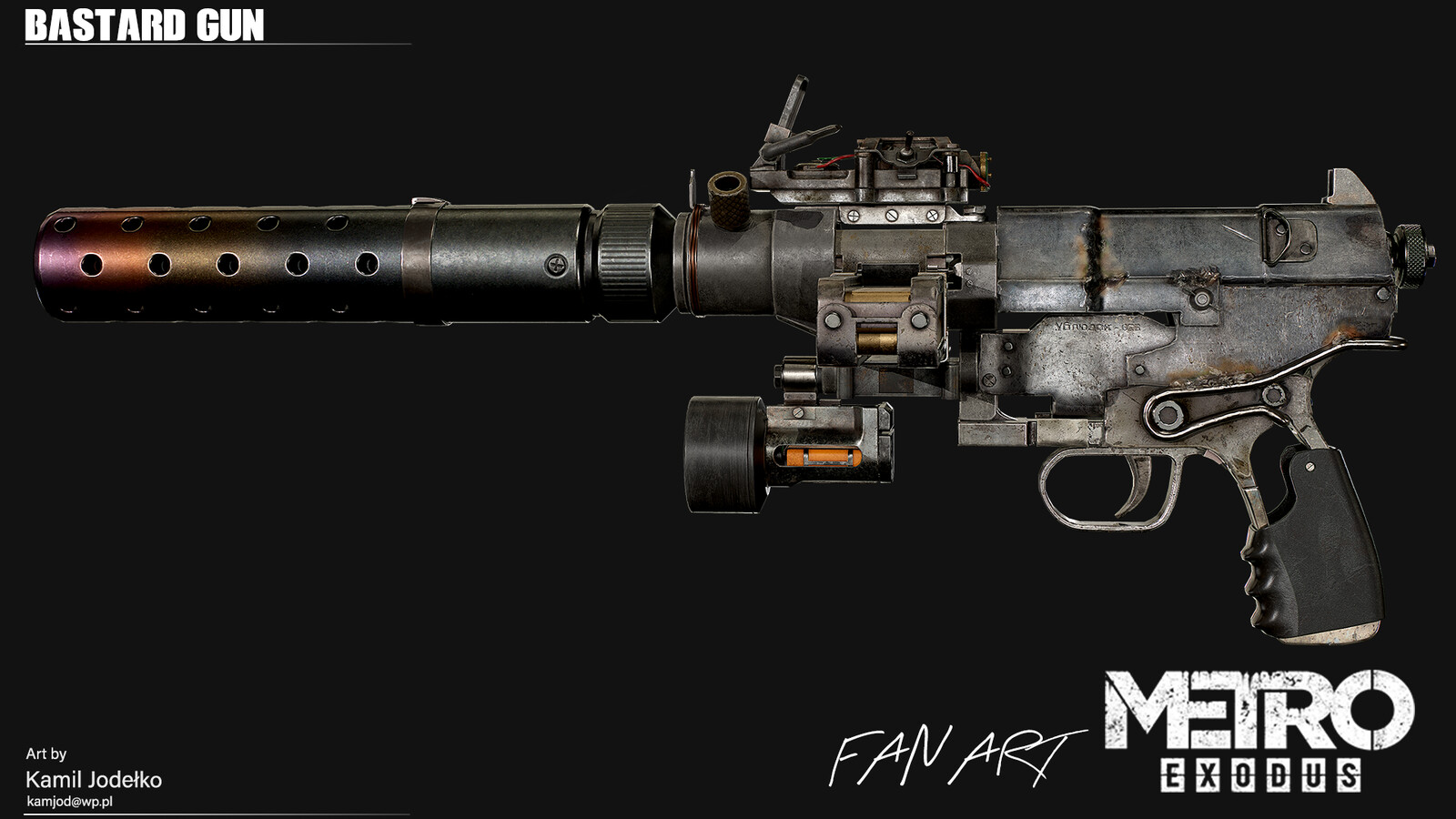 Kamil "Kam" Jodełko - Bastard Gun - Metro Exodus Fan Art