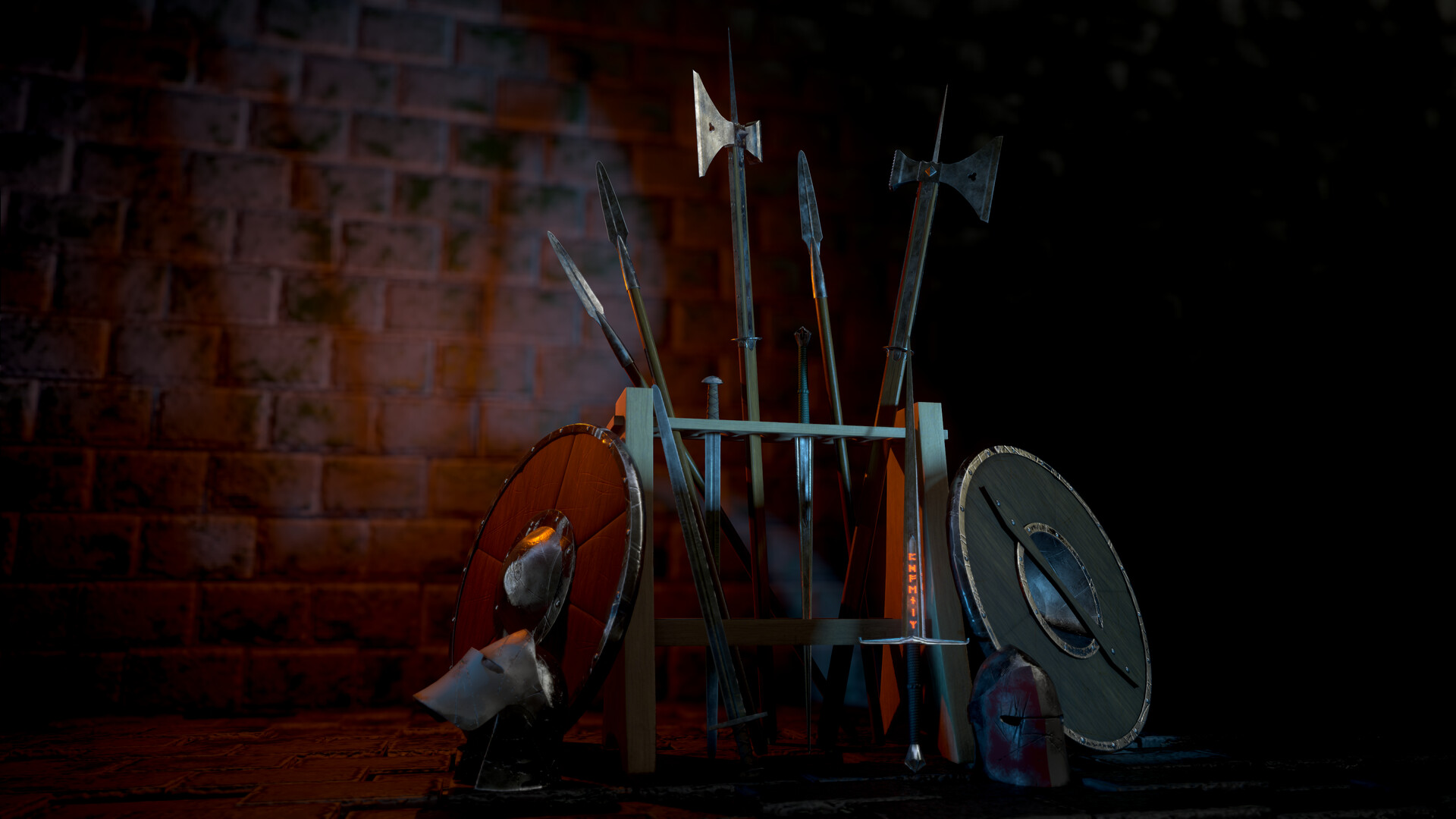 ArtStation - Knightly Weapon Rack