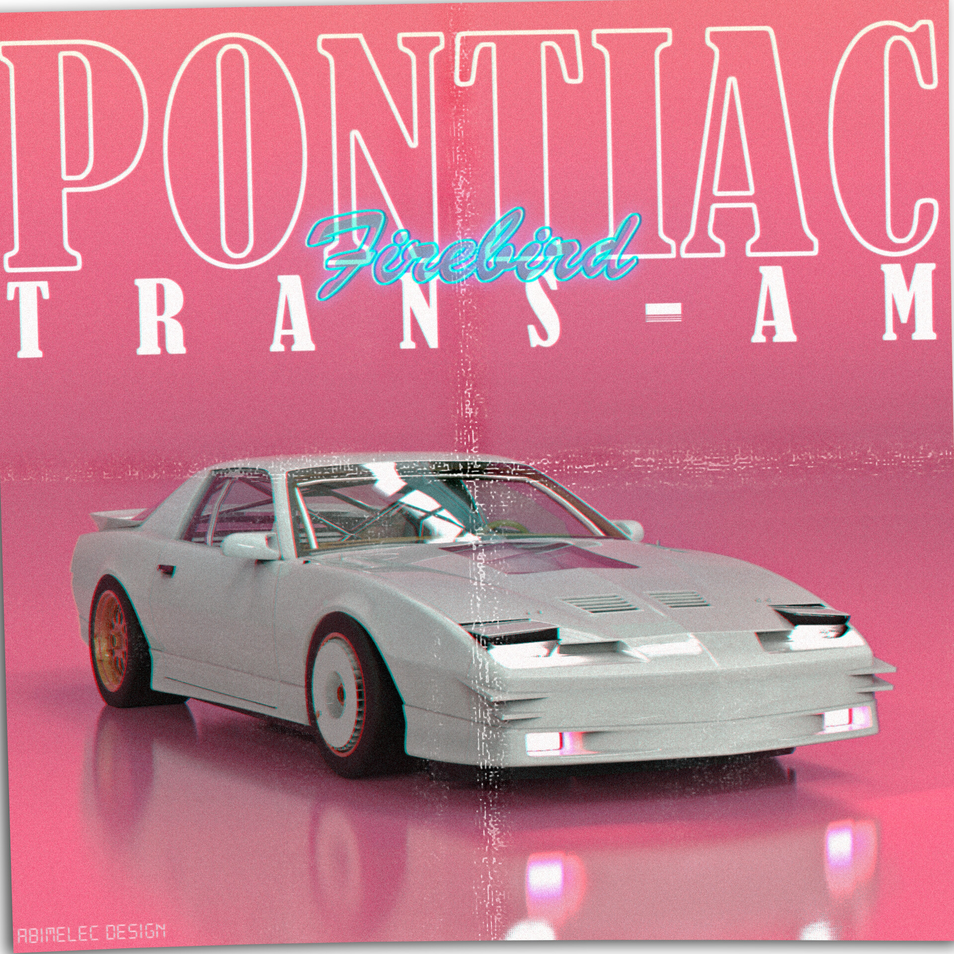 ArtStation - 1980's Pontiac Firebird Trans-Am Poster