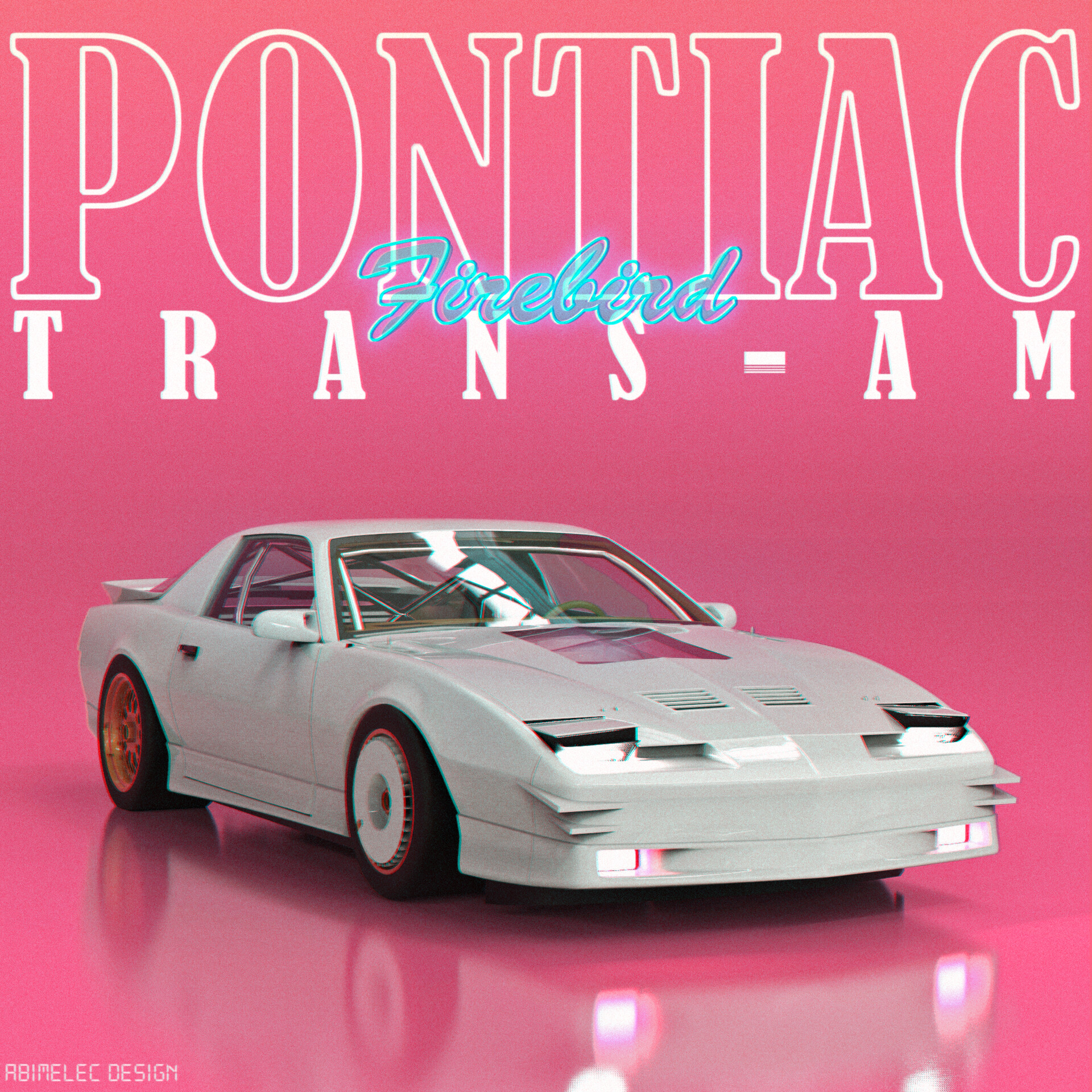 ArtStation 1980's Pontiac Firebird Trans-Am Poster, 40% OFF